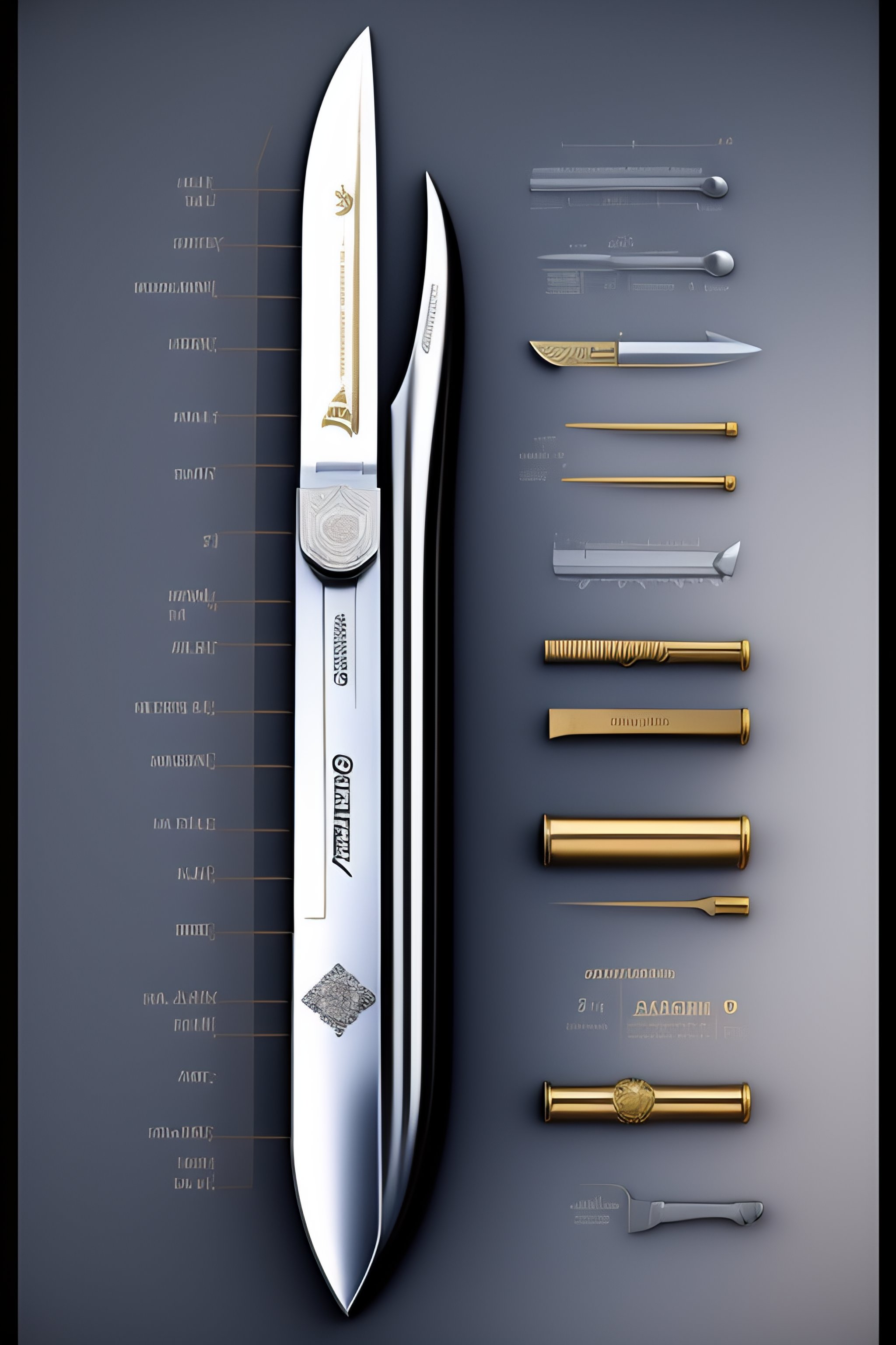 Lexica - Knife diagram, kinfe blueprint, kinfe schematic, kinfe map ...