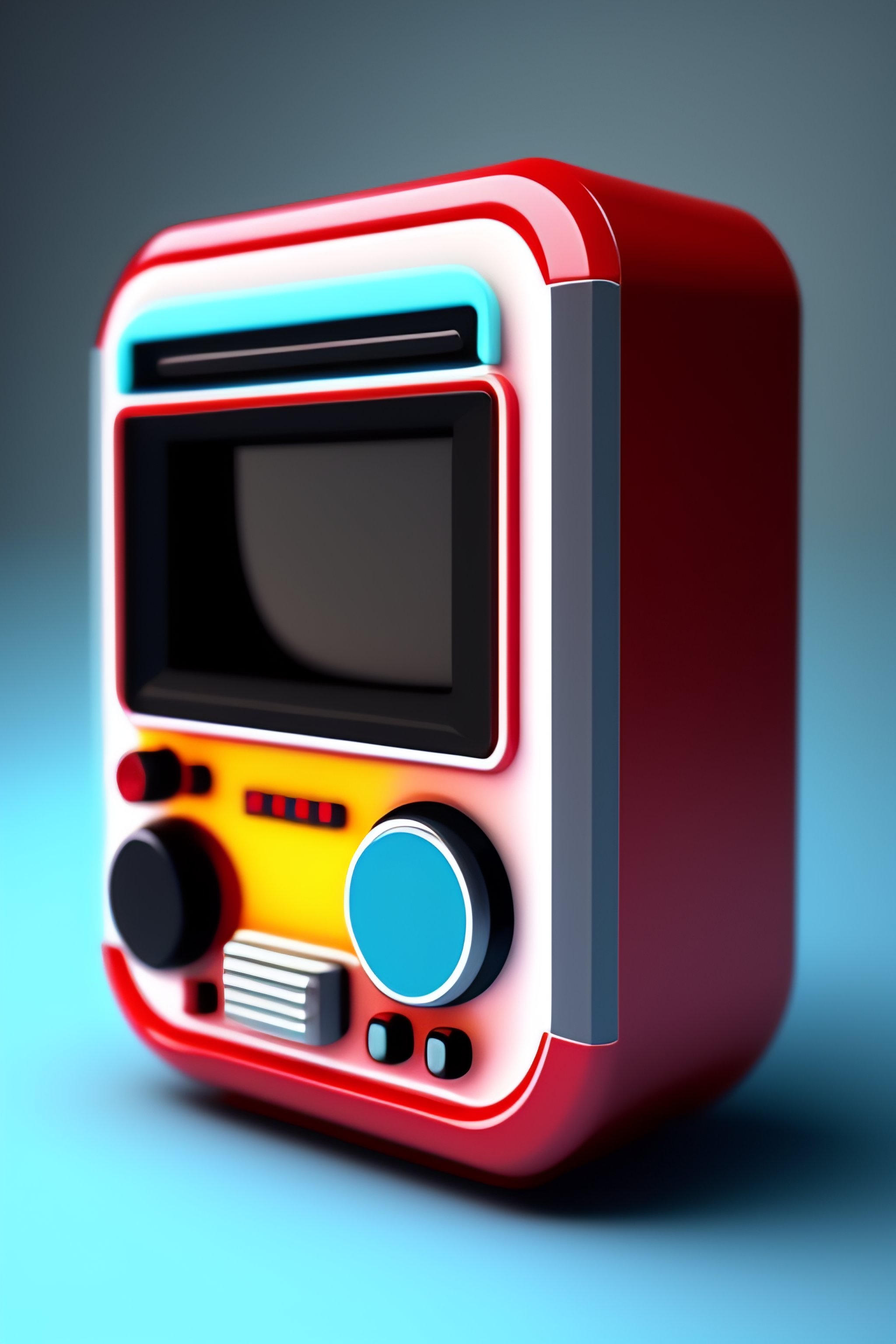 Lexica - 5D pixel retro tiny cute electronics render.