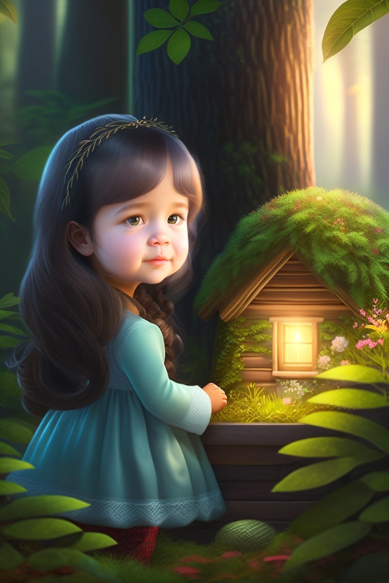 Lexica - Once upon a time, there was a baby girl named Fern who lived ...