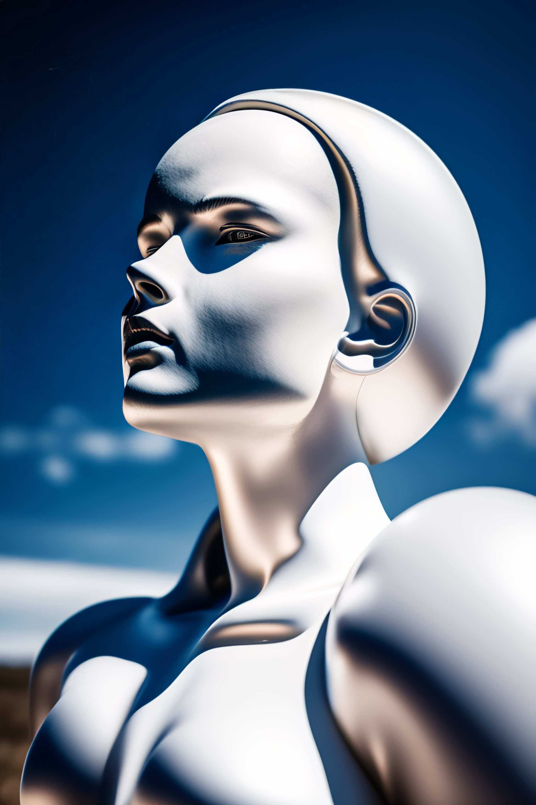 Lexica - Ultra hd! editorial, white and chrome, iso 400, surrealistic ...