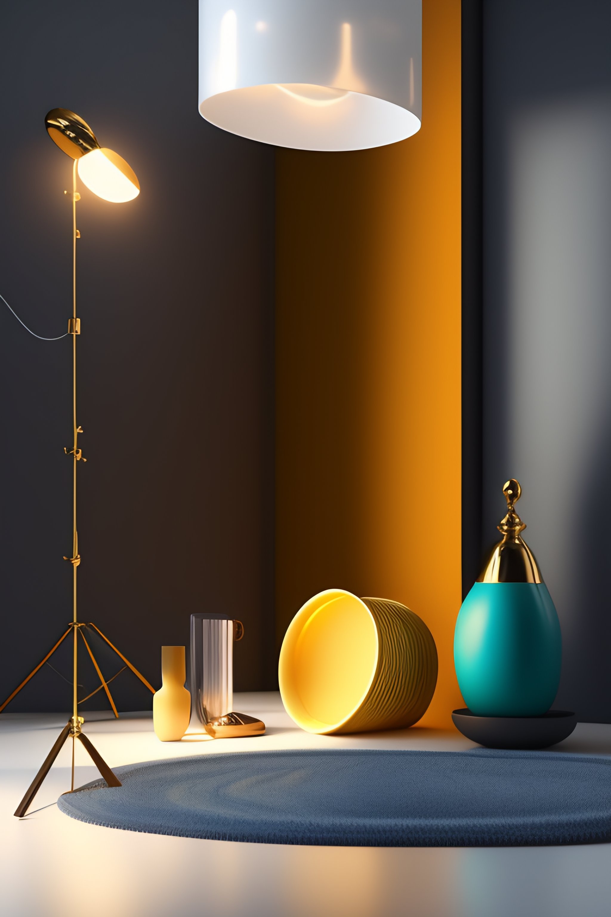 Lexica - Editorial photoshoot setup of different items that are related ...