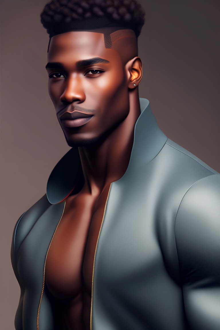 Lexica - Healthy, dark-skinned man