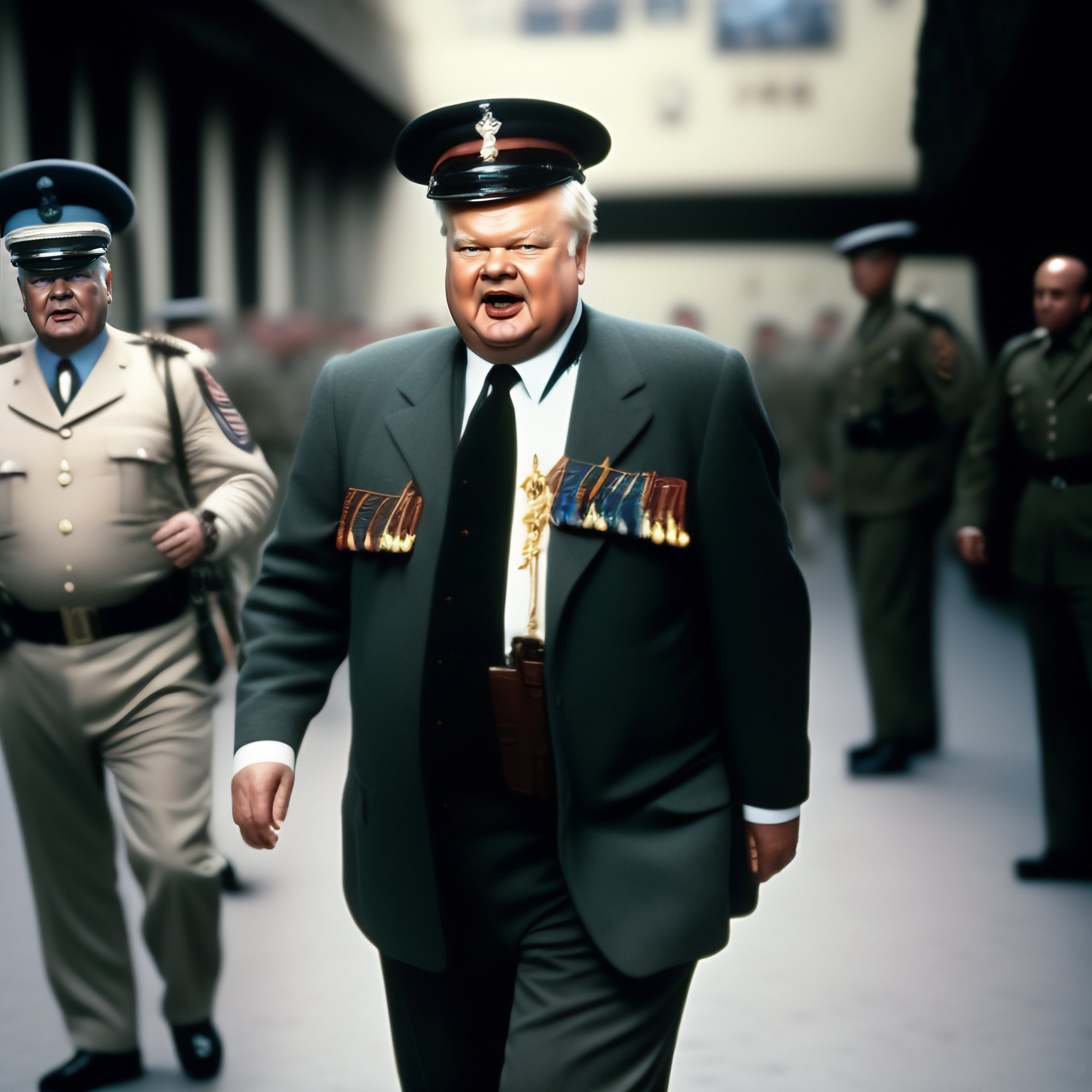 Lexica - Benny hill as an alcatraz jail prisoner