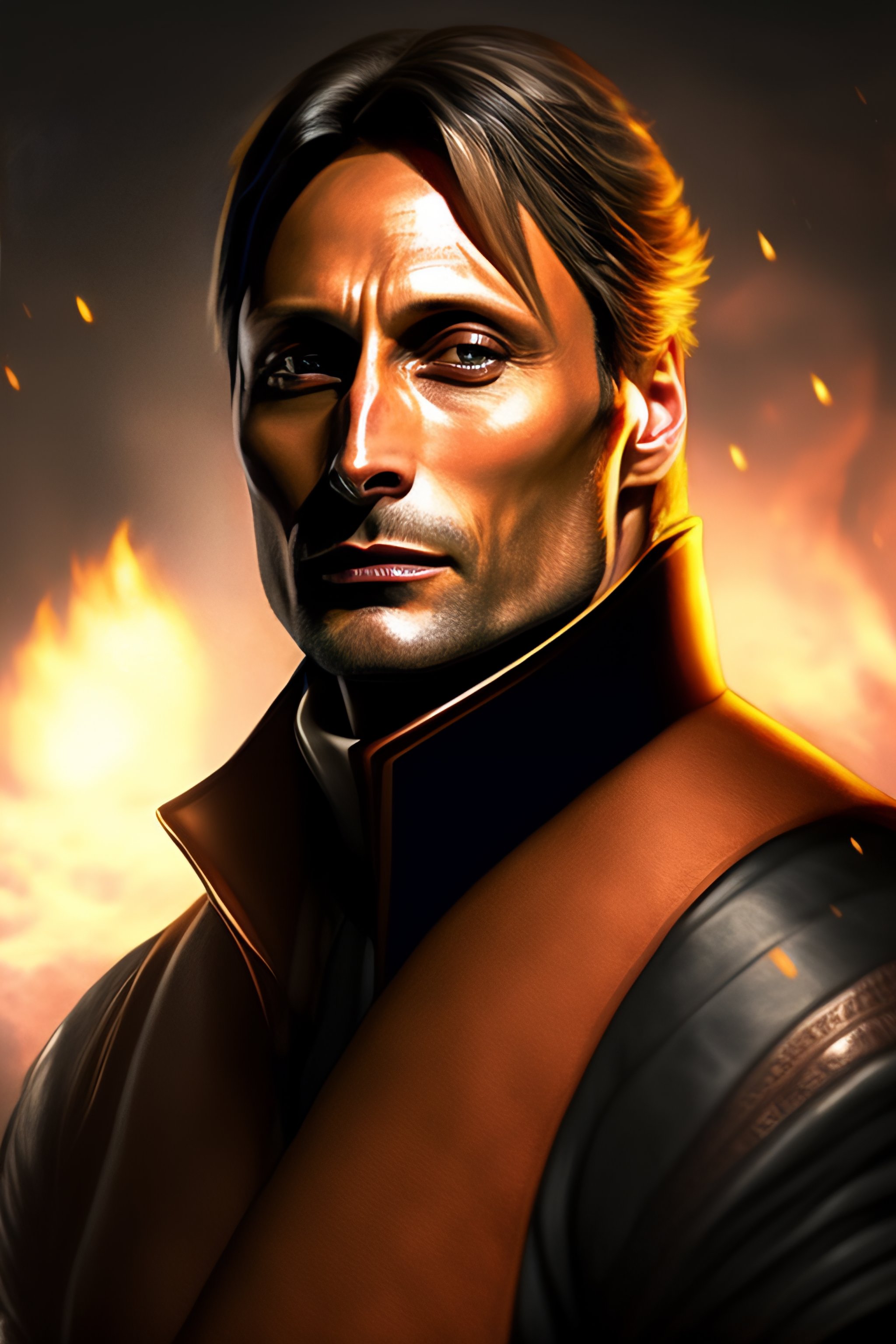 Lexica - Mads Mikkelsen as a ranger in the style of a Dungeons and ...