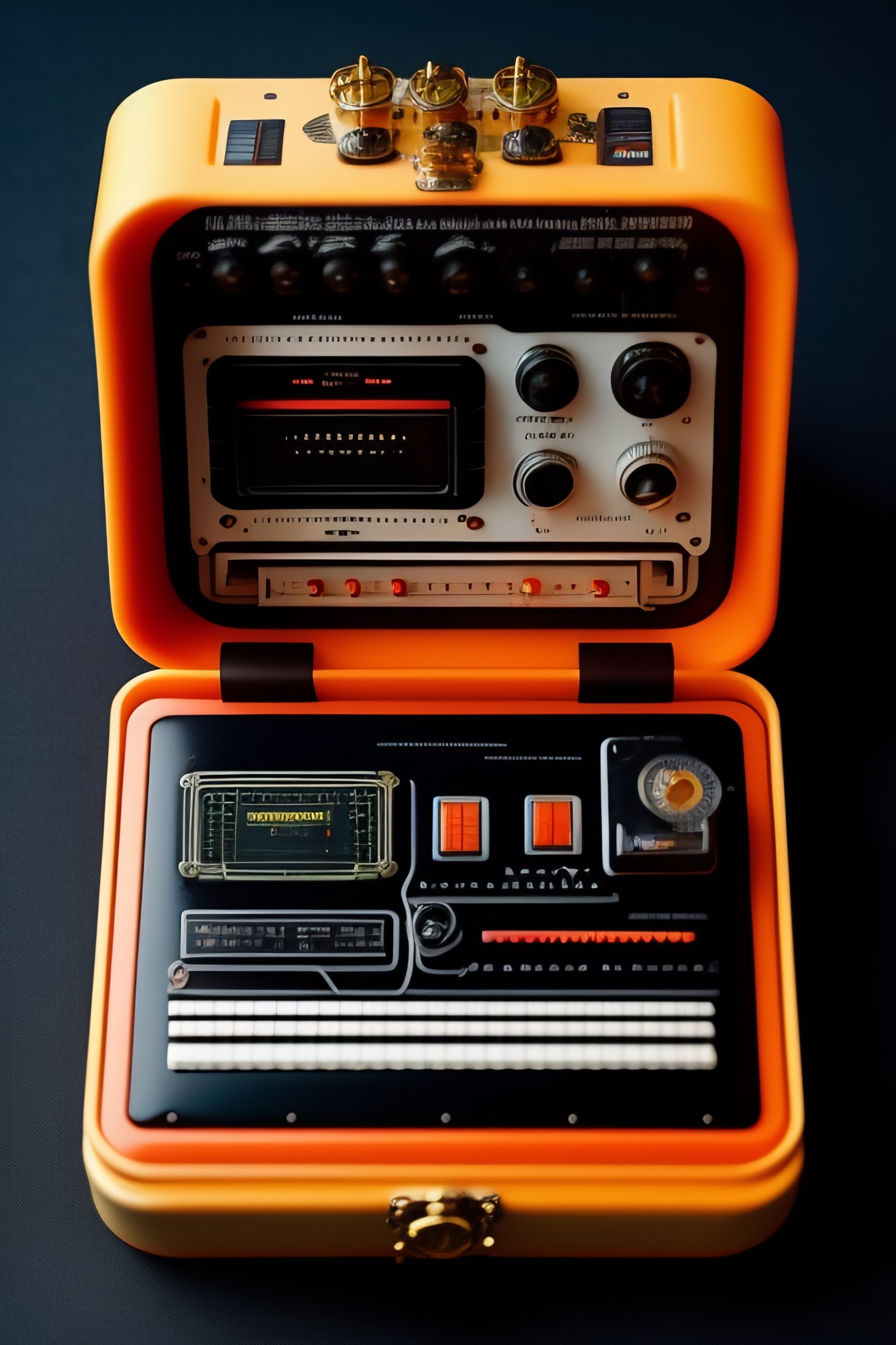 Lexica - A bentobox that contains musical instruments including an 80's ...