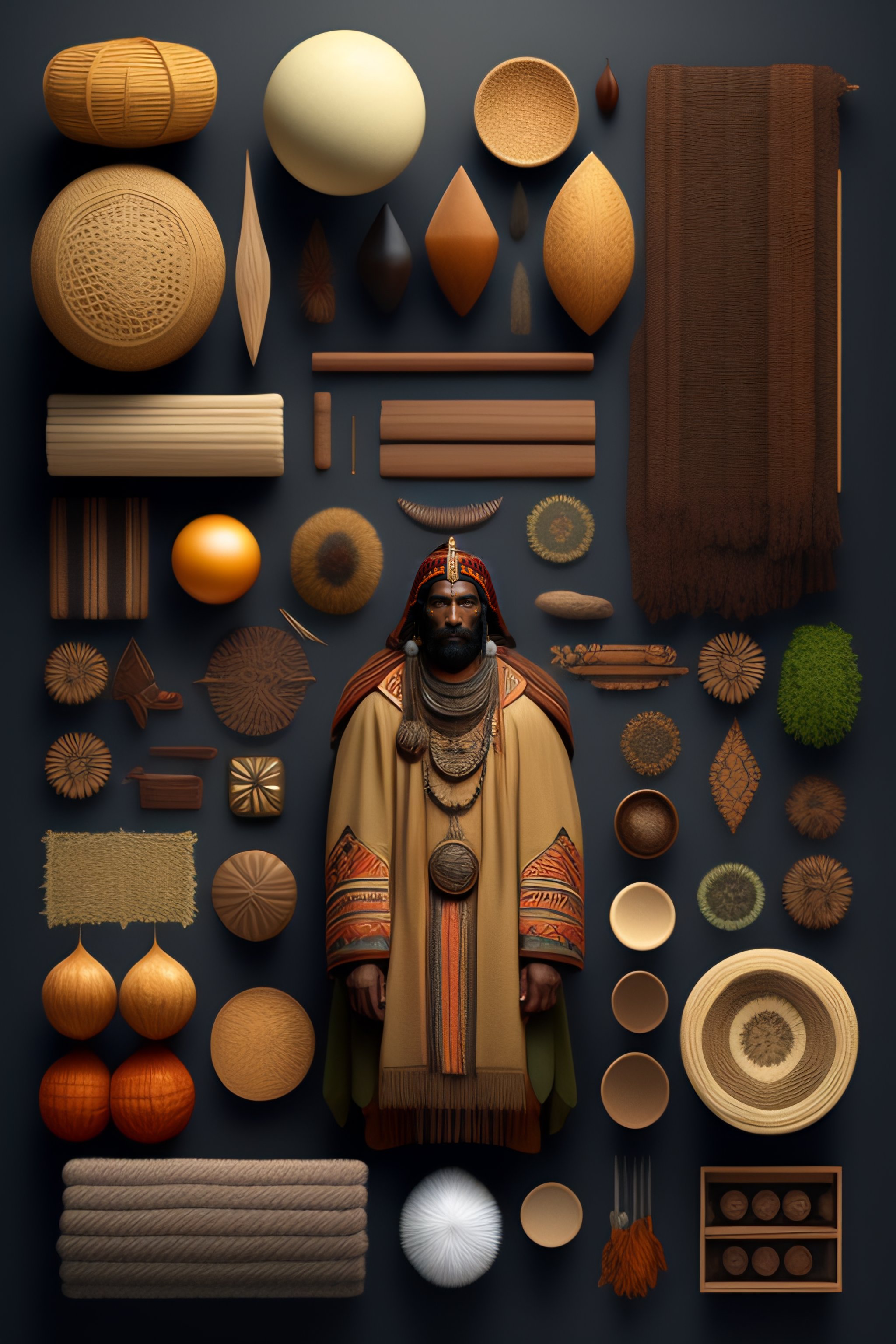 Lexica - Chaman, Costumes and props, Knolling, Knolling layout, Earth ...