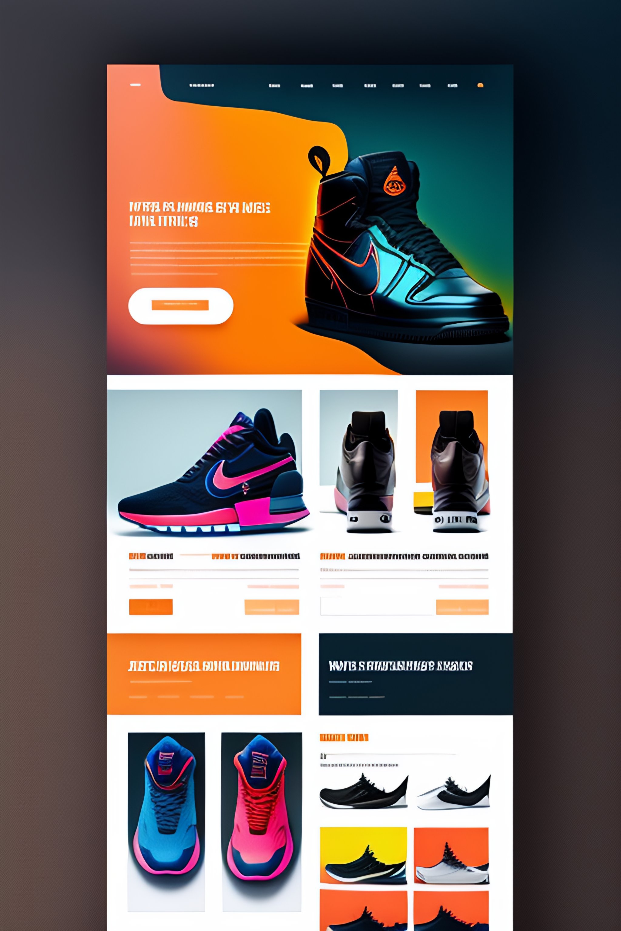 Lexica - Shoes ecommerce, website landing page designs, attractive ...