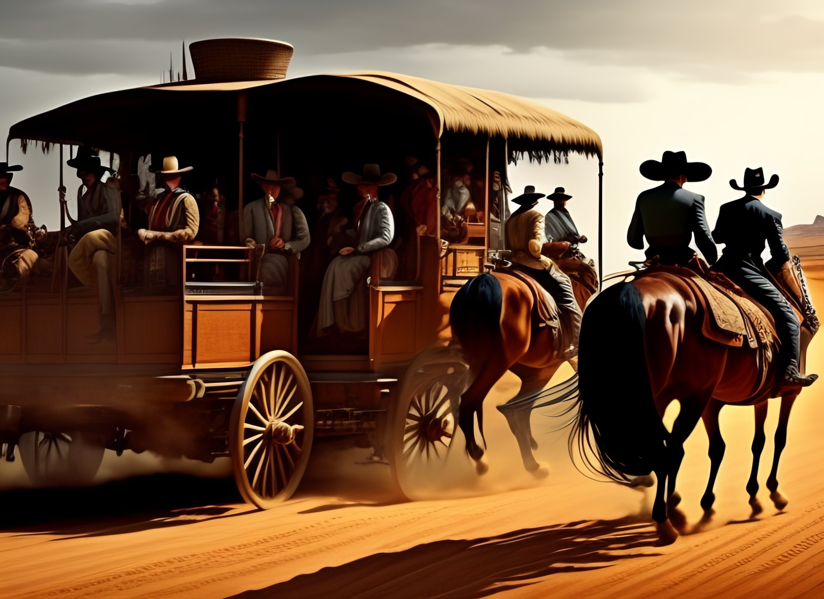 Lexica - Wild west themed composition with african cowboys, gunmen ...