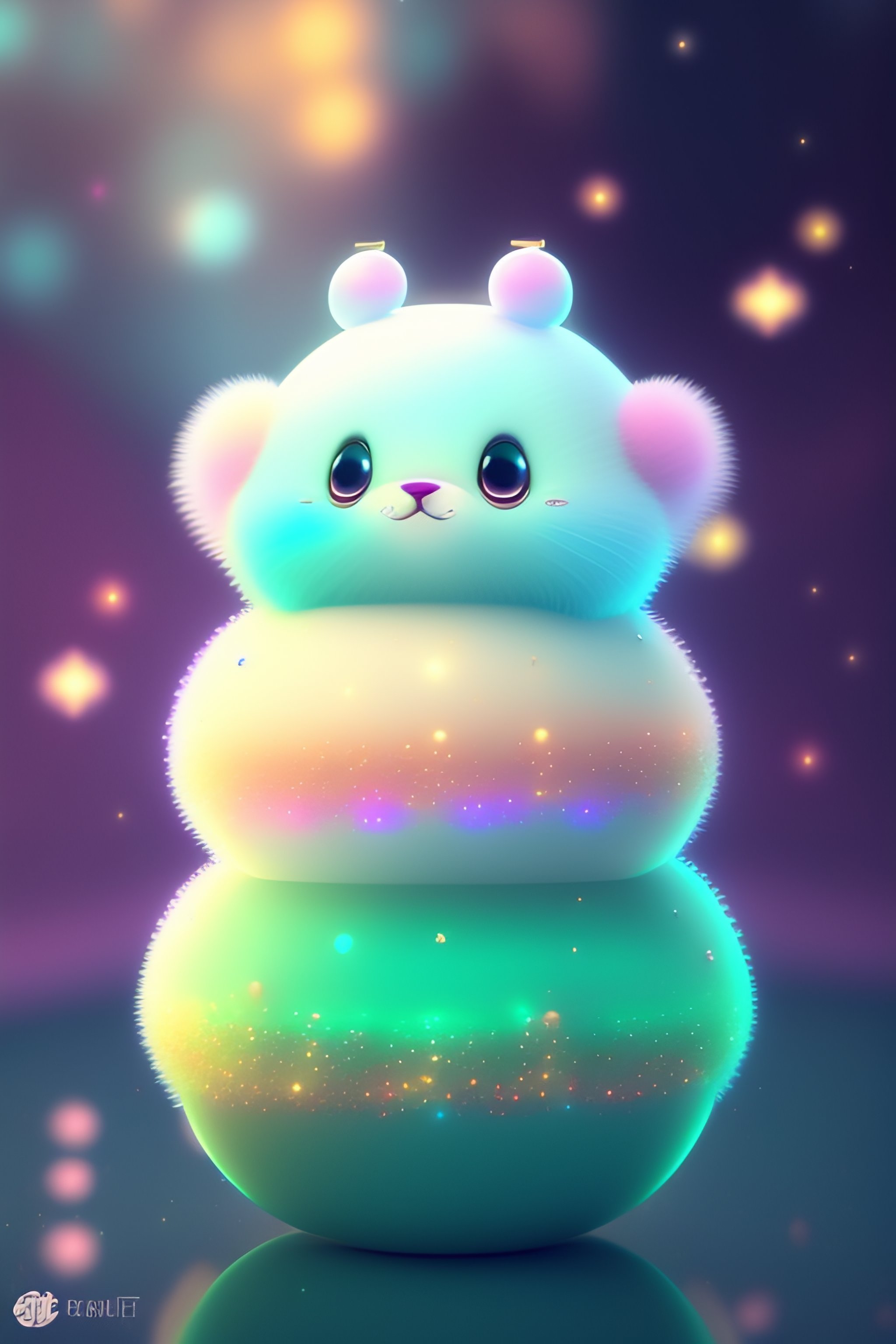 Lexica - CUTE AND ADORABLE CARTOON FLUFFY SEEL, PARTY, FANTASY, GLITTER ...