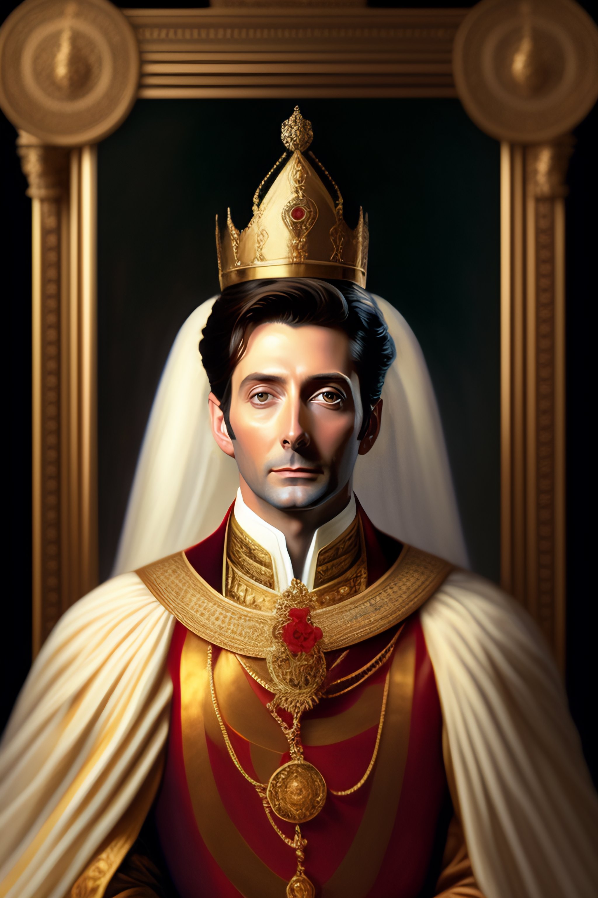 Lexica - Oil portrait of miles edgeworth, intricate, elegant, highly ...