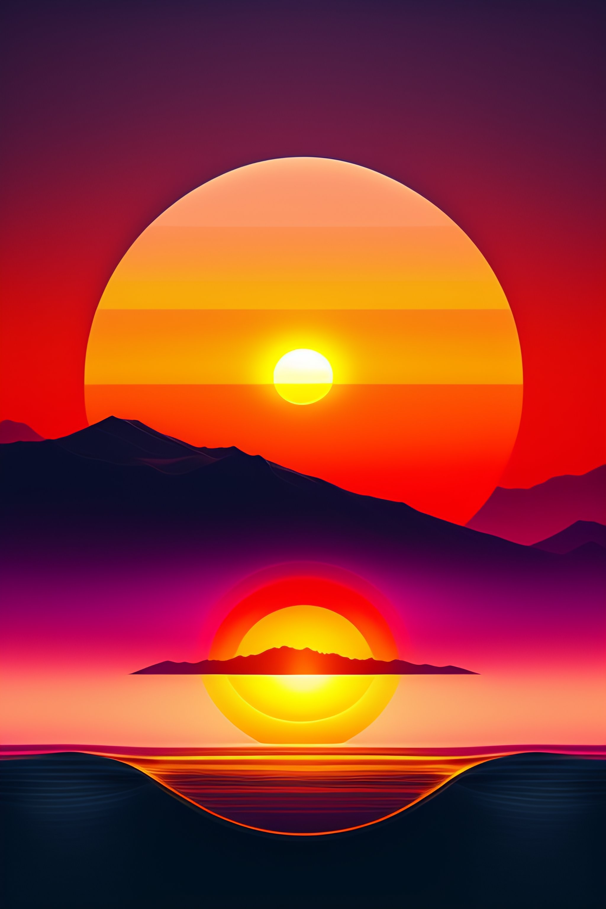 Lexica - Um logotipo com o tema sunset