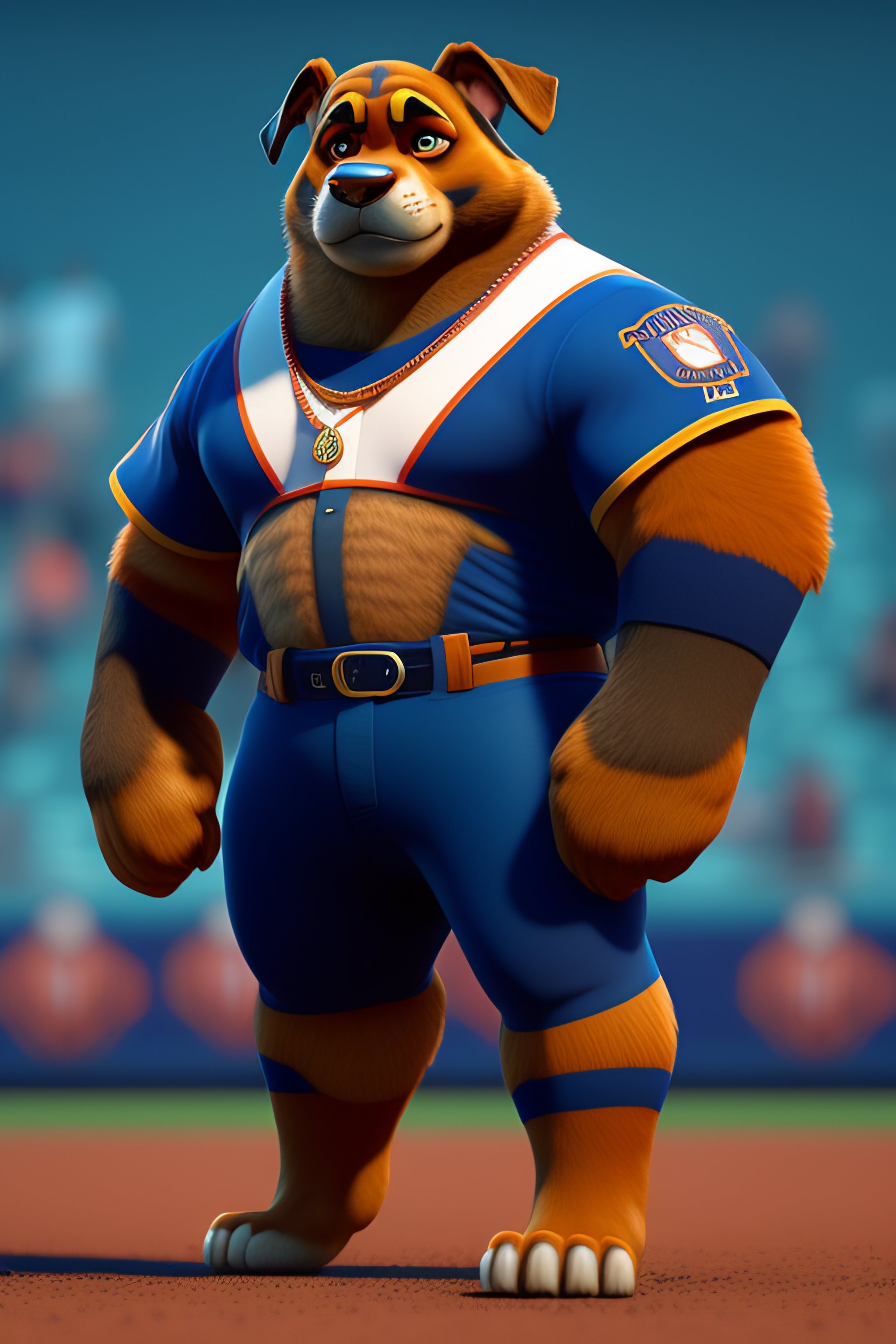 Lexica - A fullbody portrait of a athletic human-rottweiler mutant ...