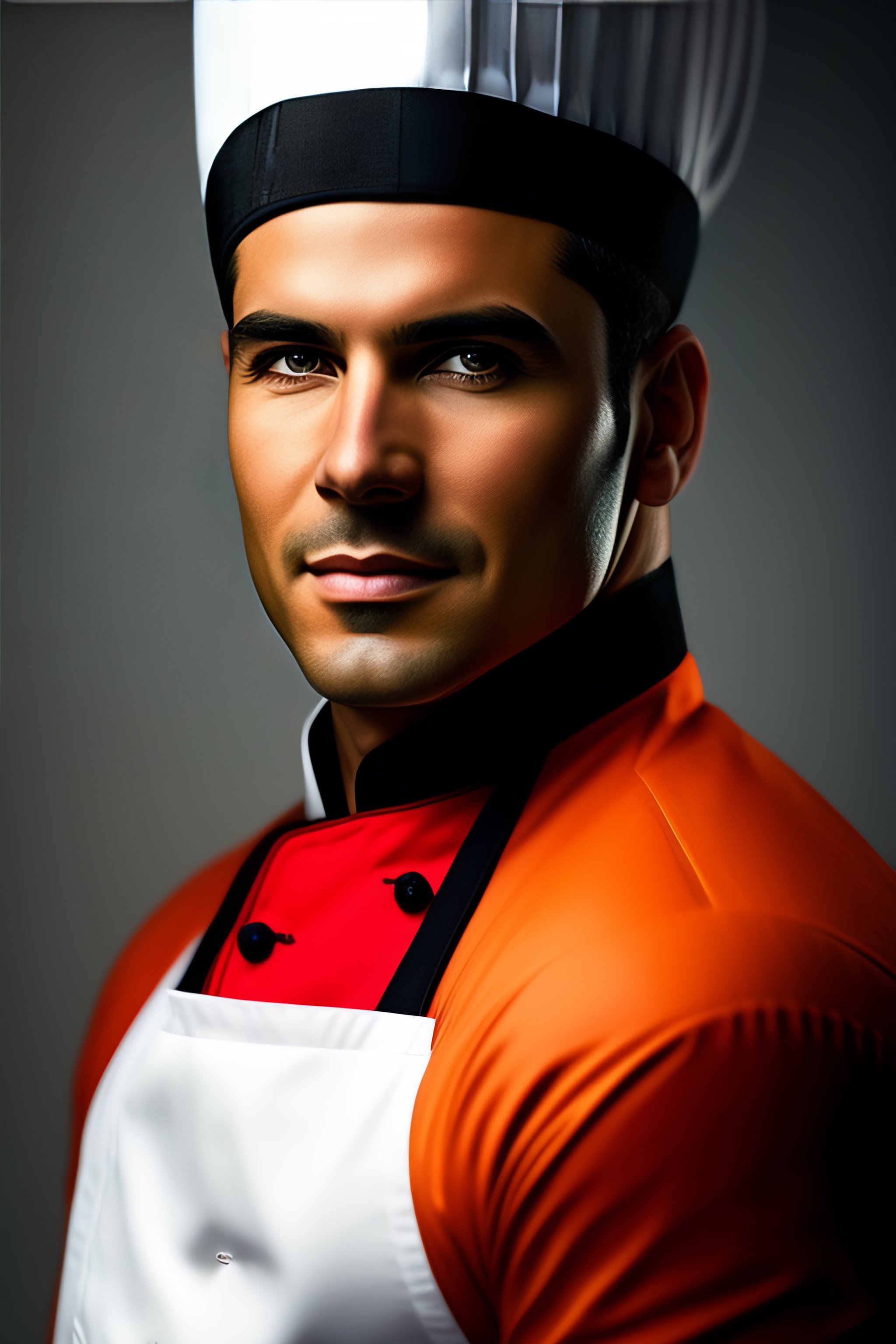 Lexica - Portrait photo of a chef, photo, realistic