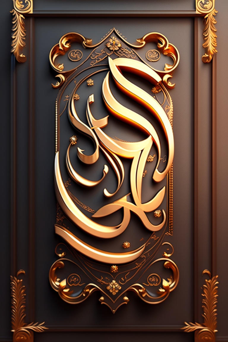 Lexica - Name of allah written in arabic calligraphy extremely detailed ...