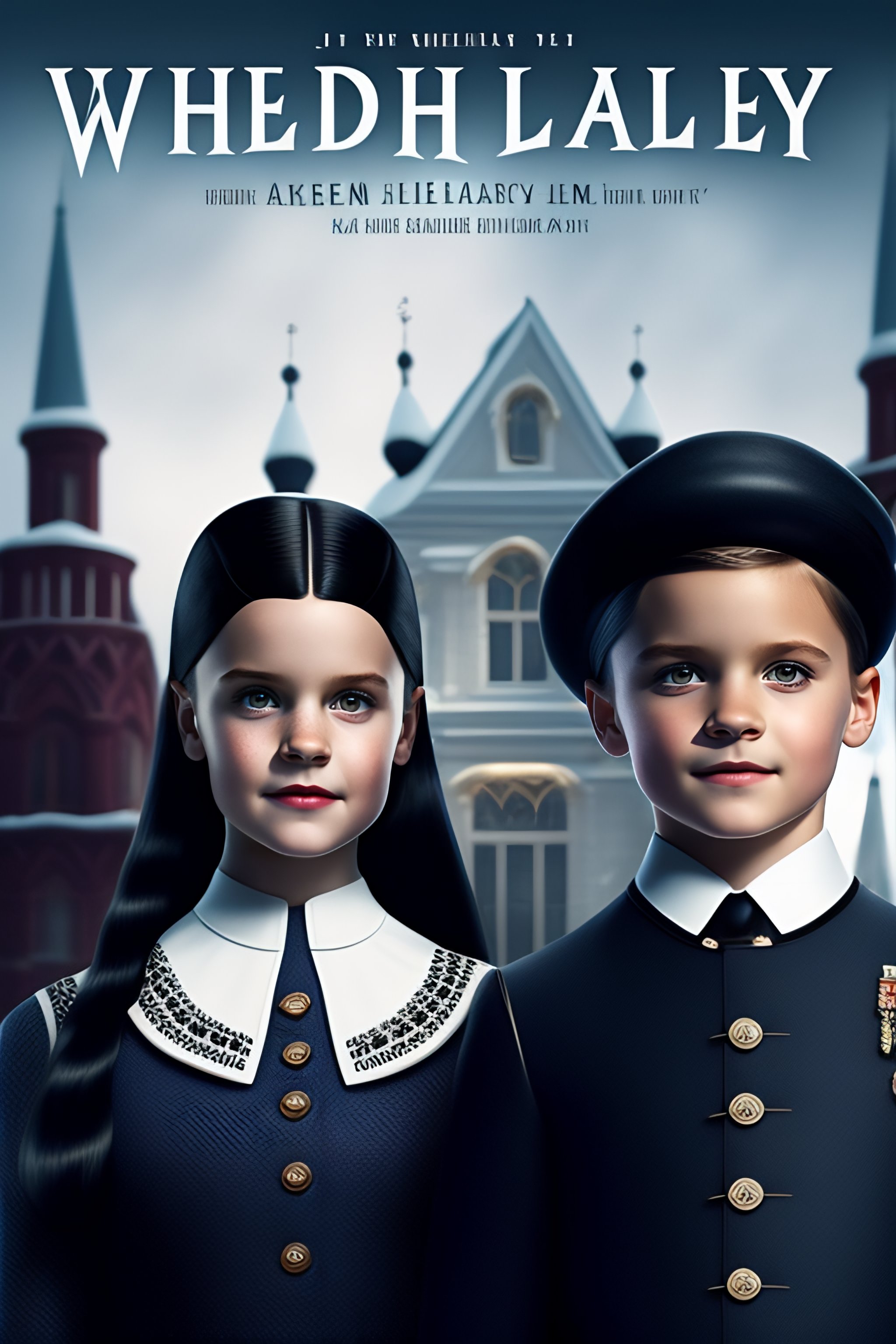 Lexica - Wednesday Addams family junior 2022 in russian winter white ...