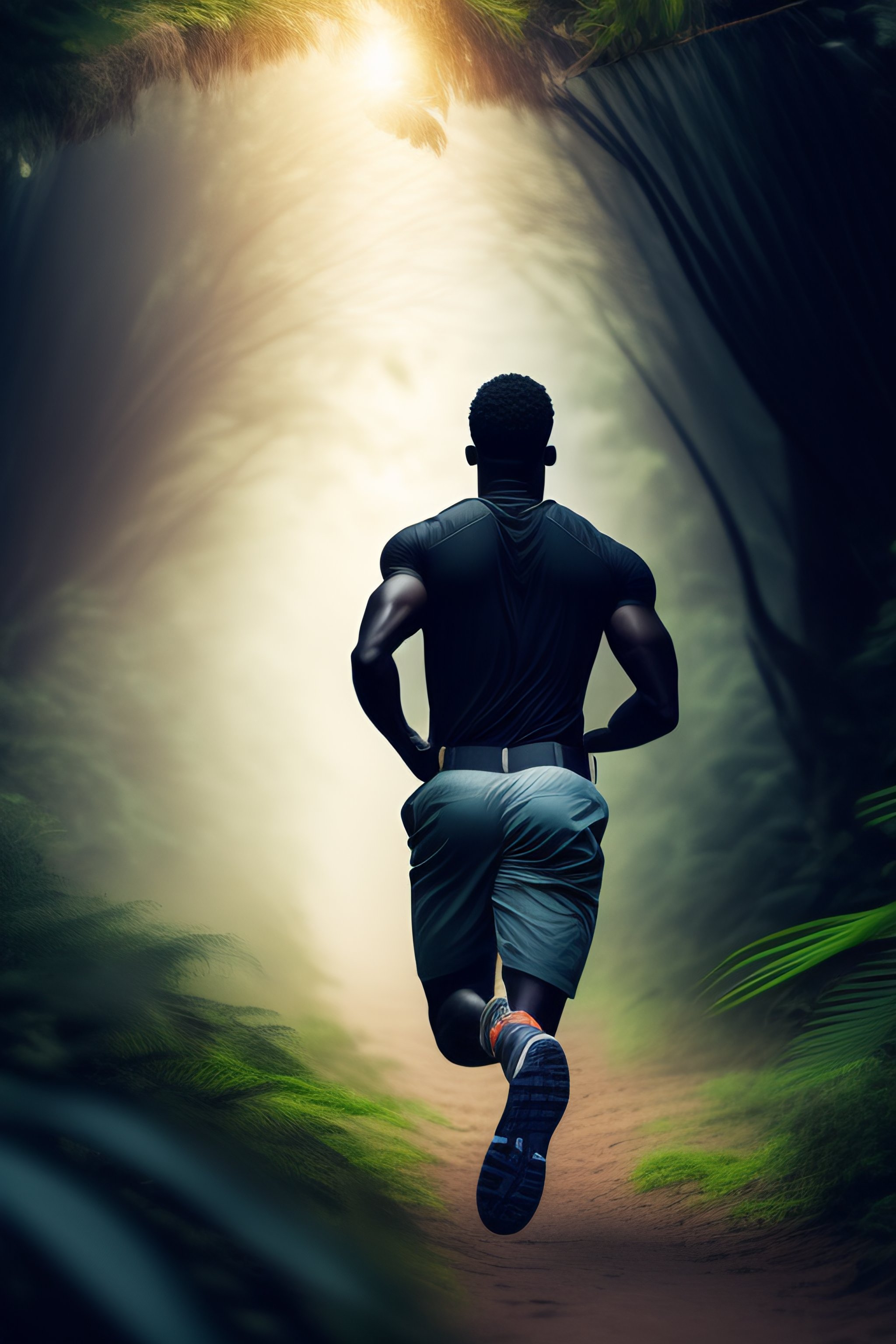 lexica-a-black-man-running-away-from-a-snake-in-the-jungle