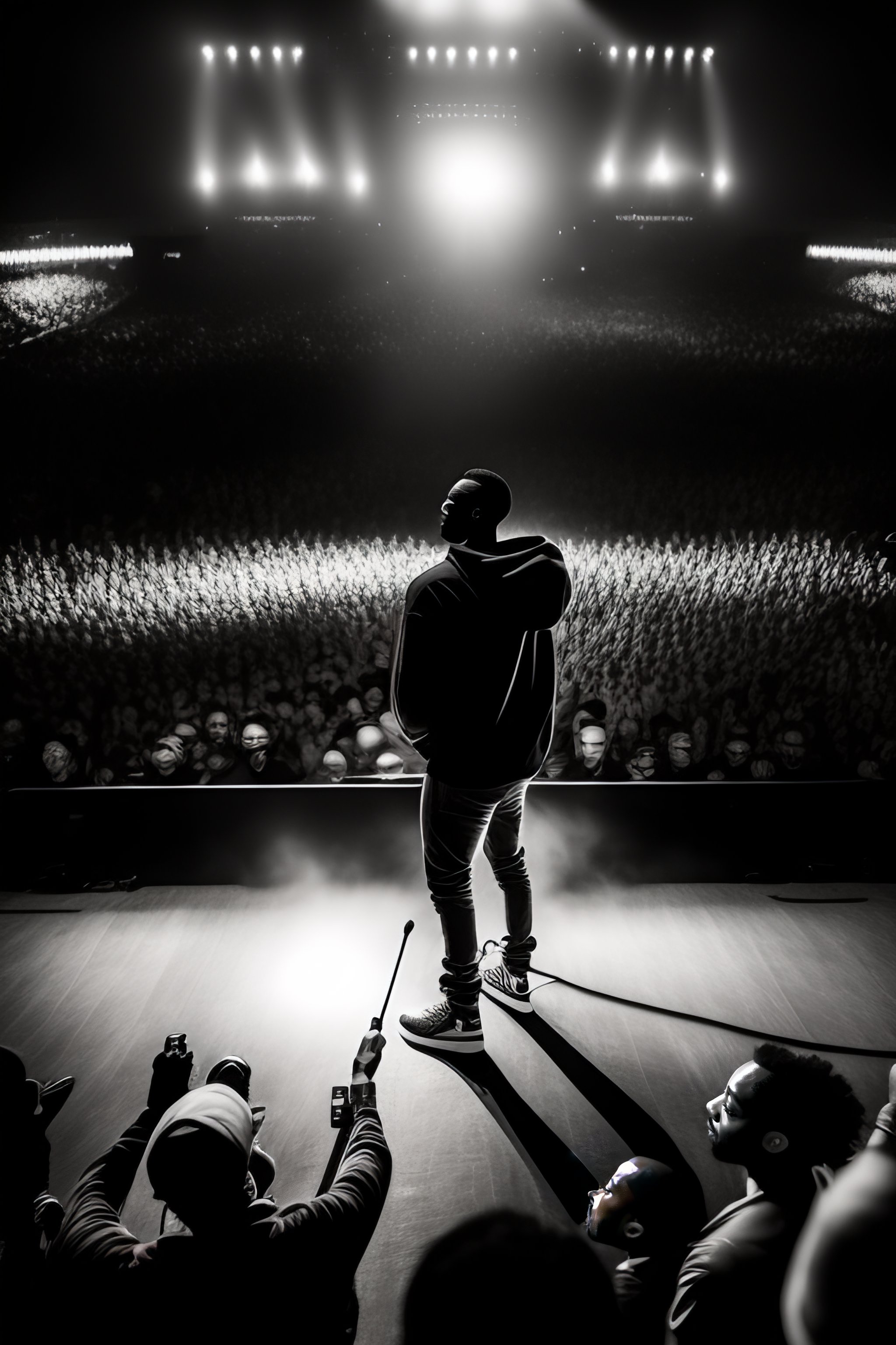 Lexica - Kendrick lamar performing in front of a huge crowd with ...