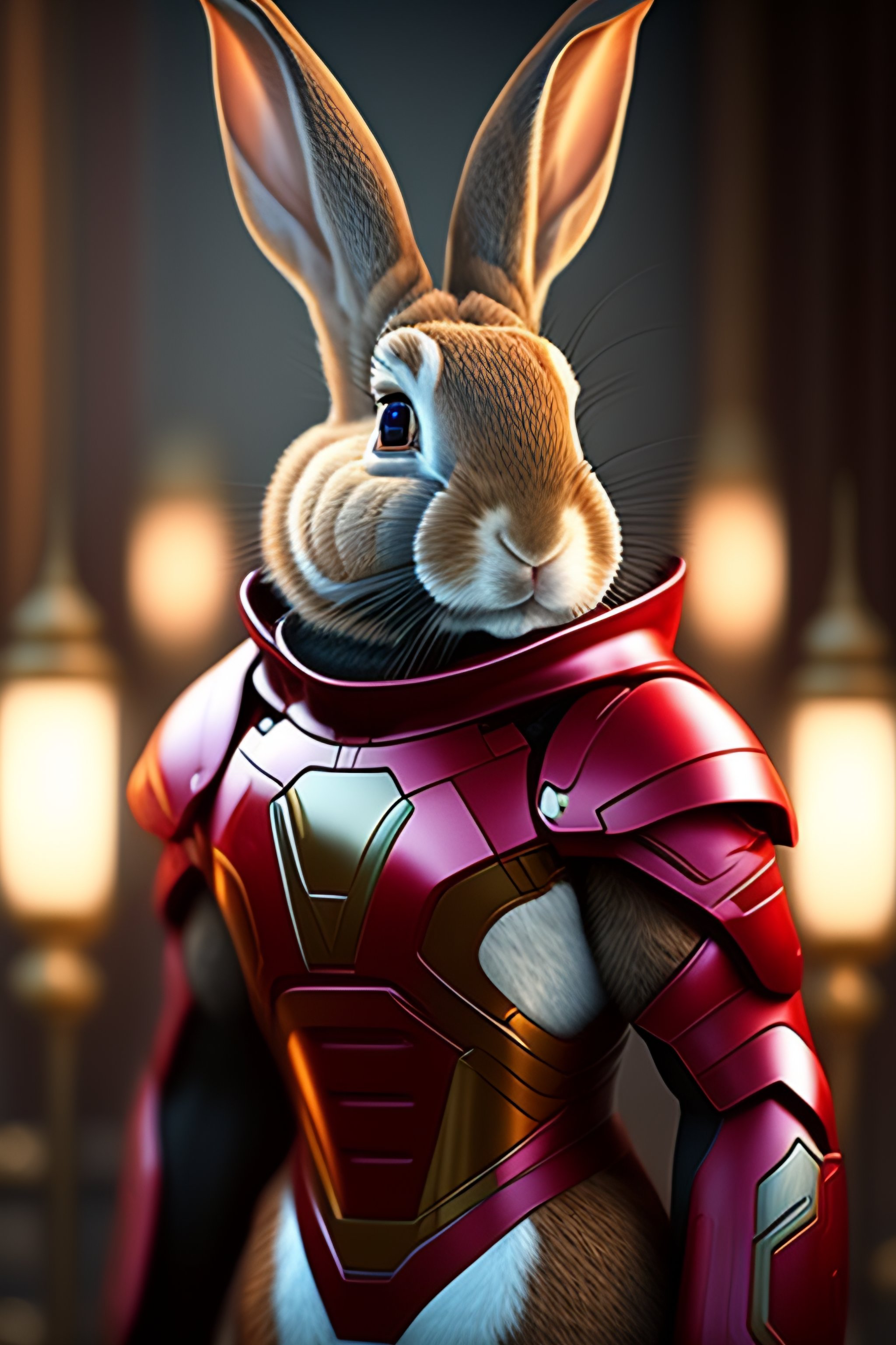 Lexica - Rabbit ironman hyper realistik