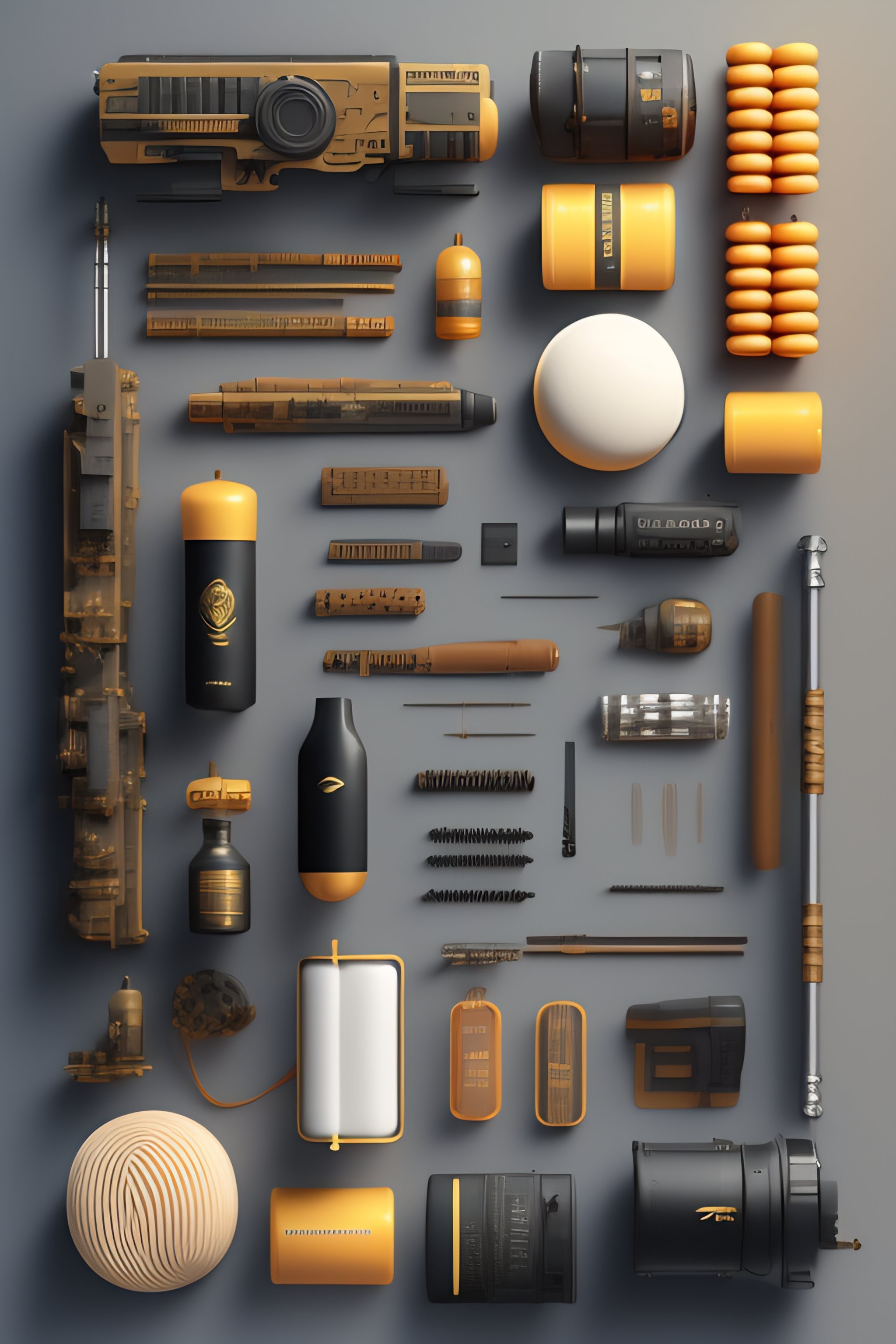 Lexica - Saw, Costumes and props, Knolling, Knolling layout ...