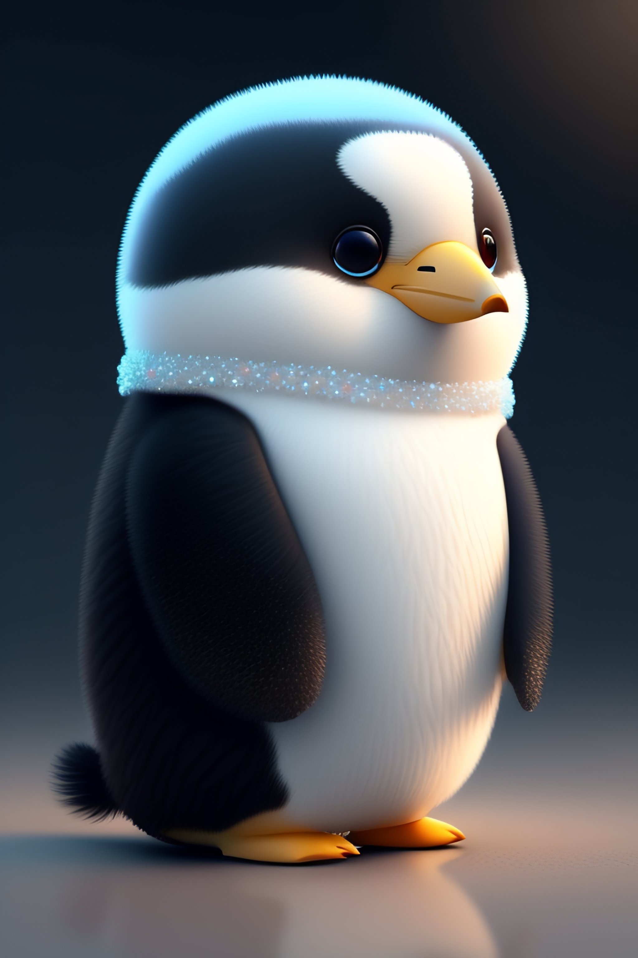 Lexica - CUTE AND ADORABLE CARTOON FLUFFY penguin, FANTASY, DREAMLIKE ...