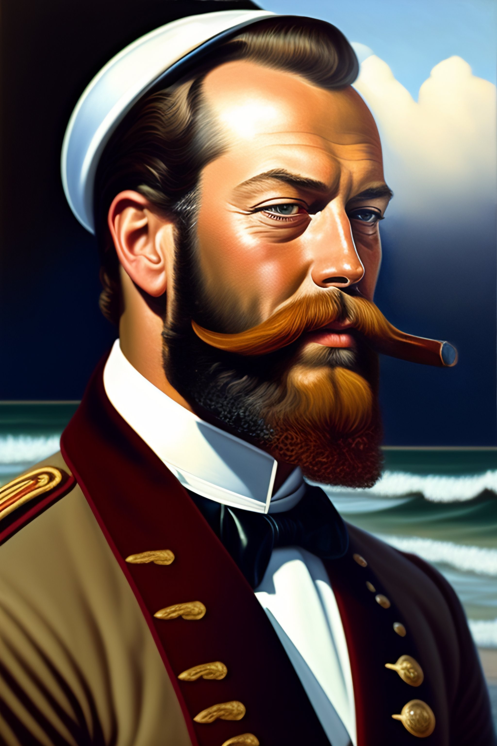 Lexica - Sea captain. rex harrison, trimmed beard, handsome, intricate ...