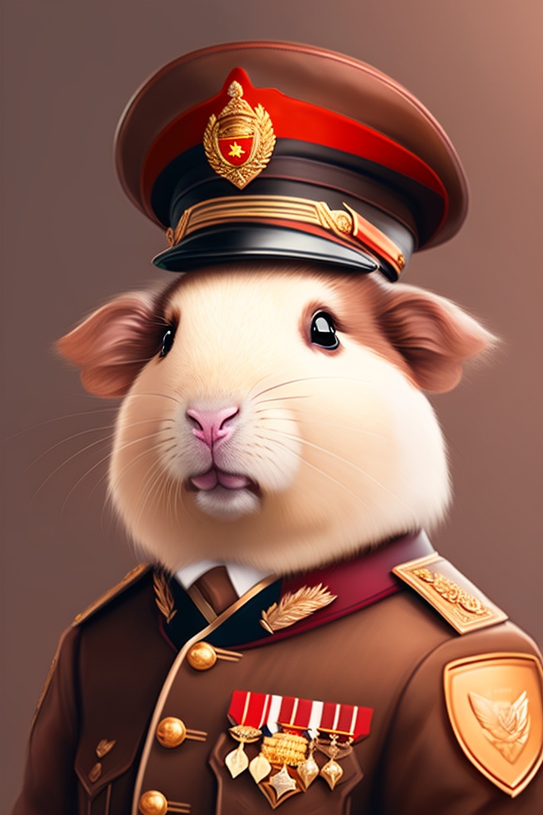 Lexica - A beautiful brown white guinea pig, humanisation, soviet union ...