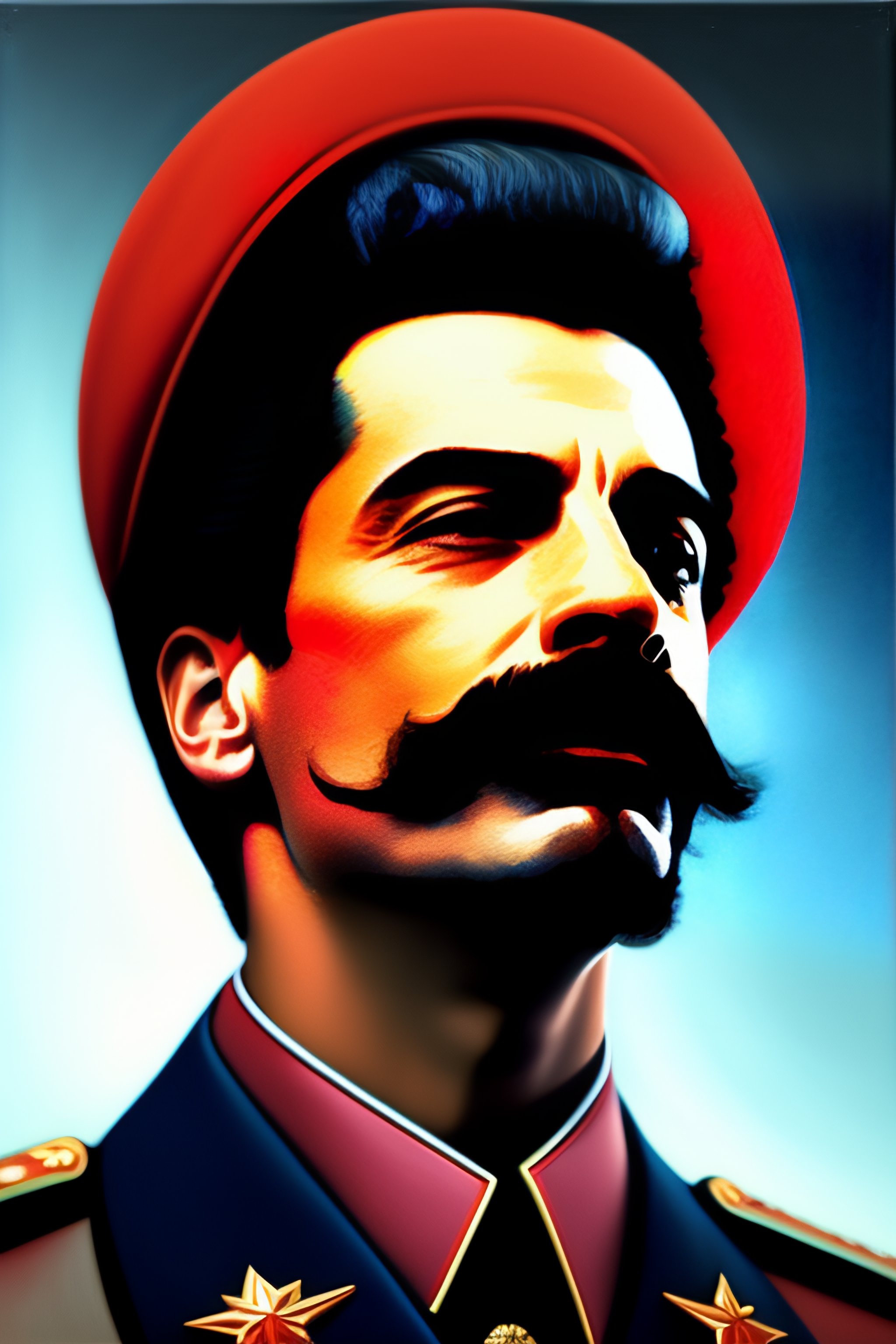 Lexica - Punk portrait of Stalin