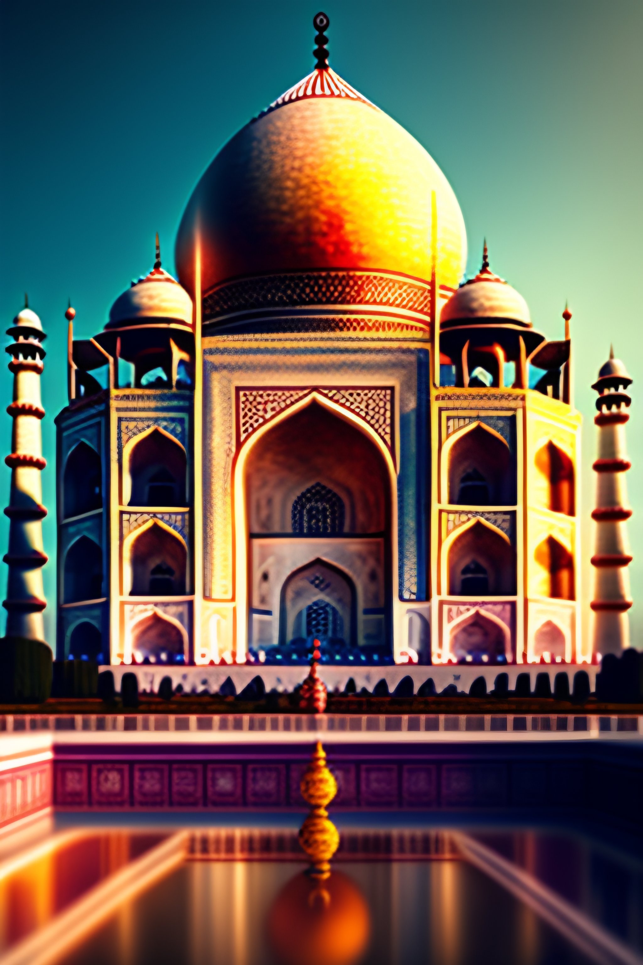 Lexica - Tictac ufo crashing on the taj mahal, hyper-realistic, Peter ...