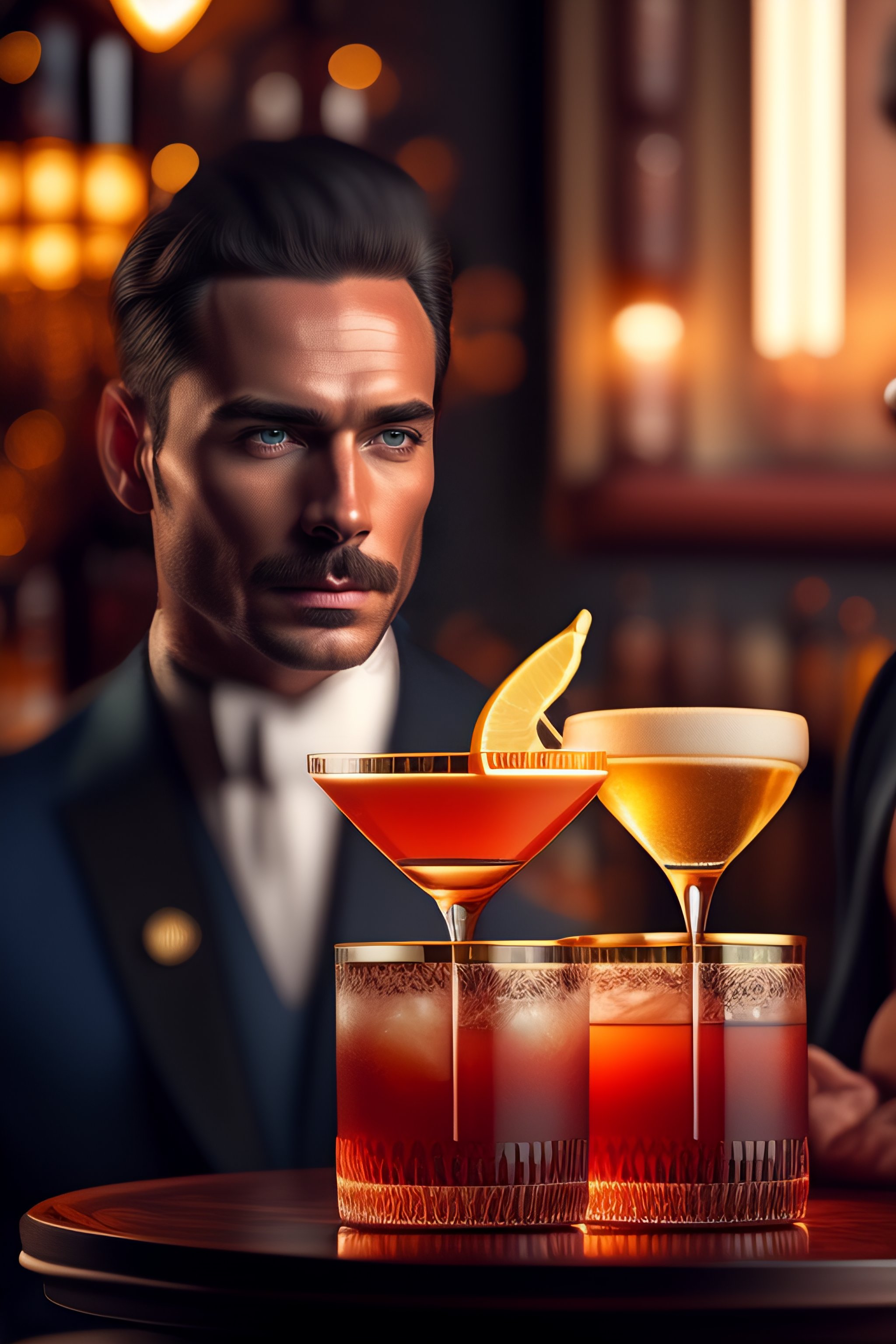 Lexica - Birman with man and women editorial bar photography from ...