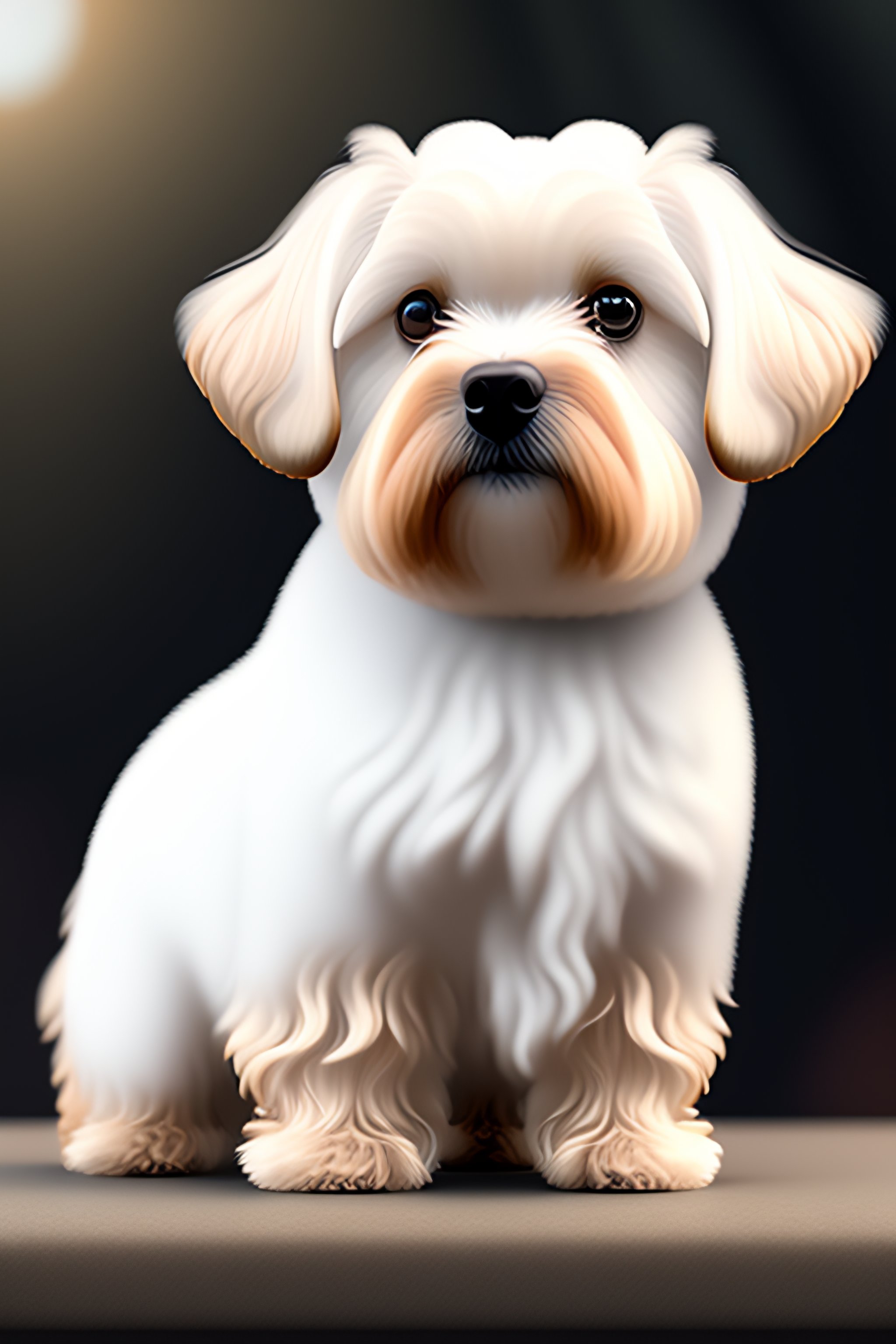 Lexica - Hyper realistic maltese dog white