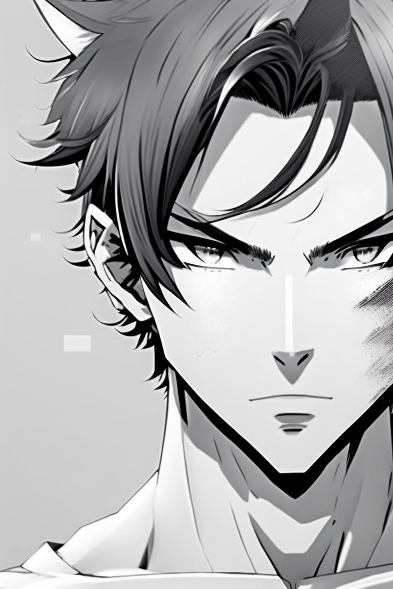 Wolf Anime Boy Drawing