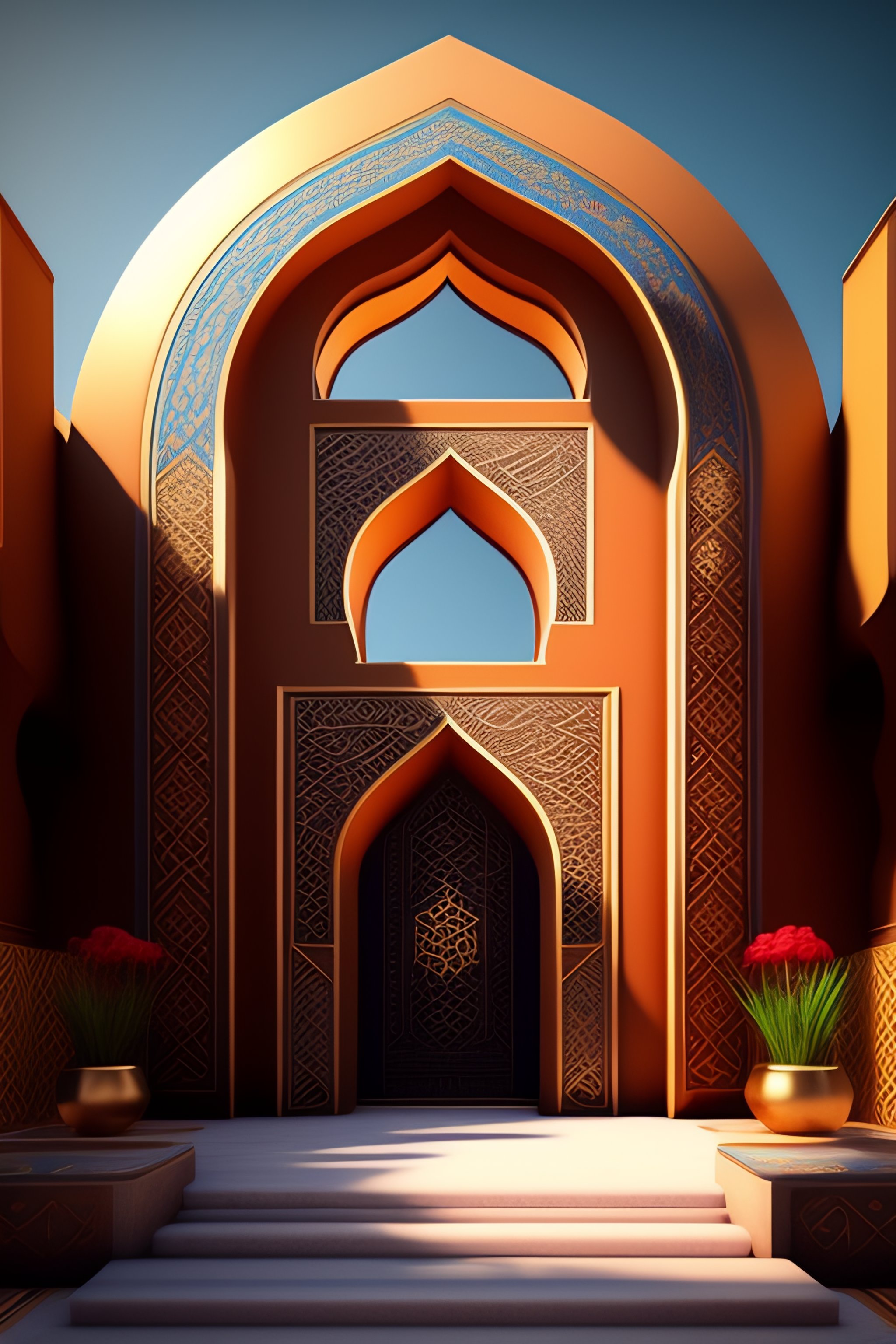 Lexica - Islamic designs in Arabic letters, Unreal Engine, 4K, prefect ...