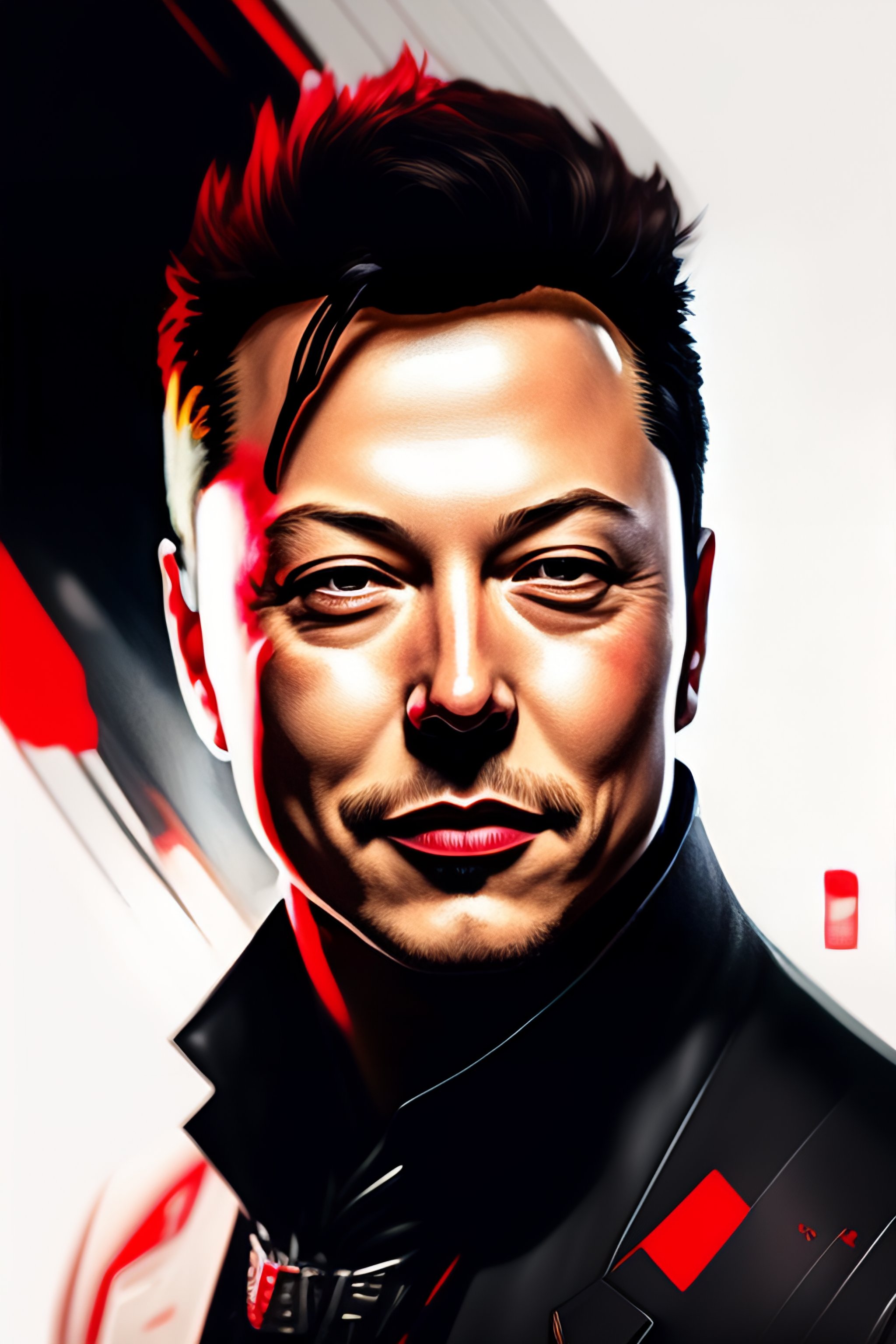 Lexica - Highly detailed portrait of elon musk, by dustin nguyen ...
