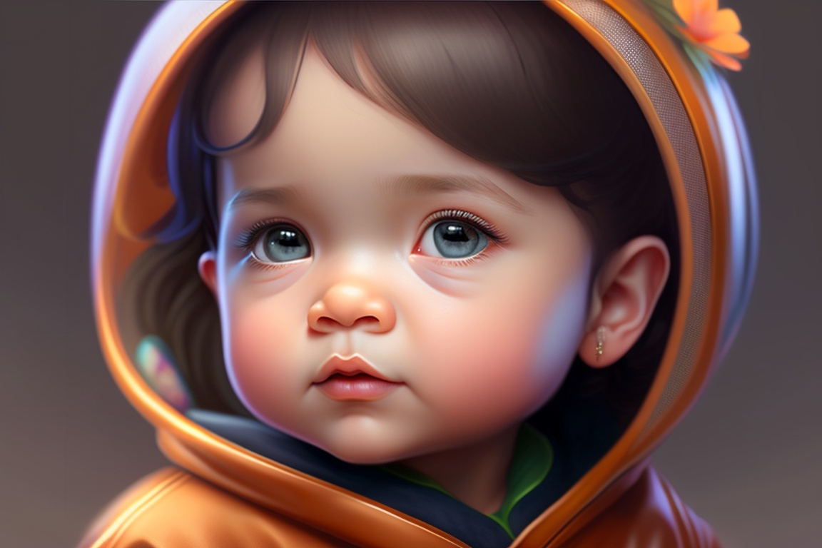 Lexica - Cute and adorable baby, surrealism ultrarealistic width : 8 3 ...
