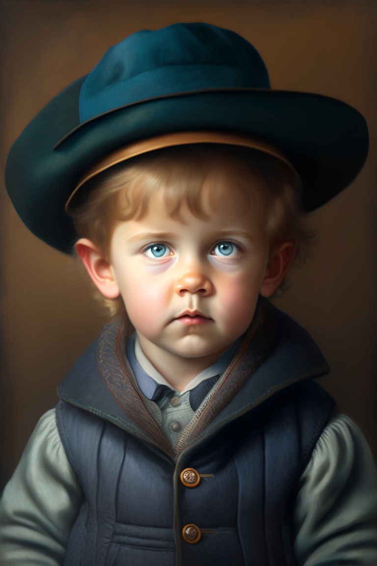 Lexica - A portrait of poor peasant child in old used 1800 London ...