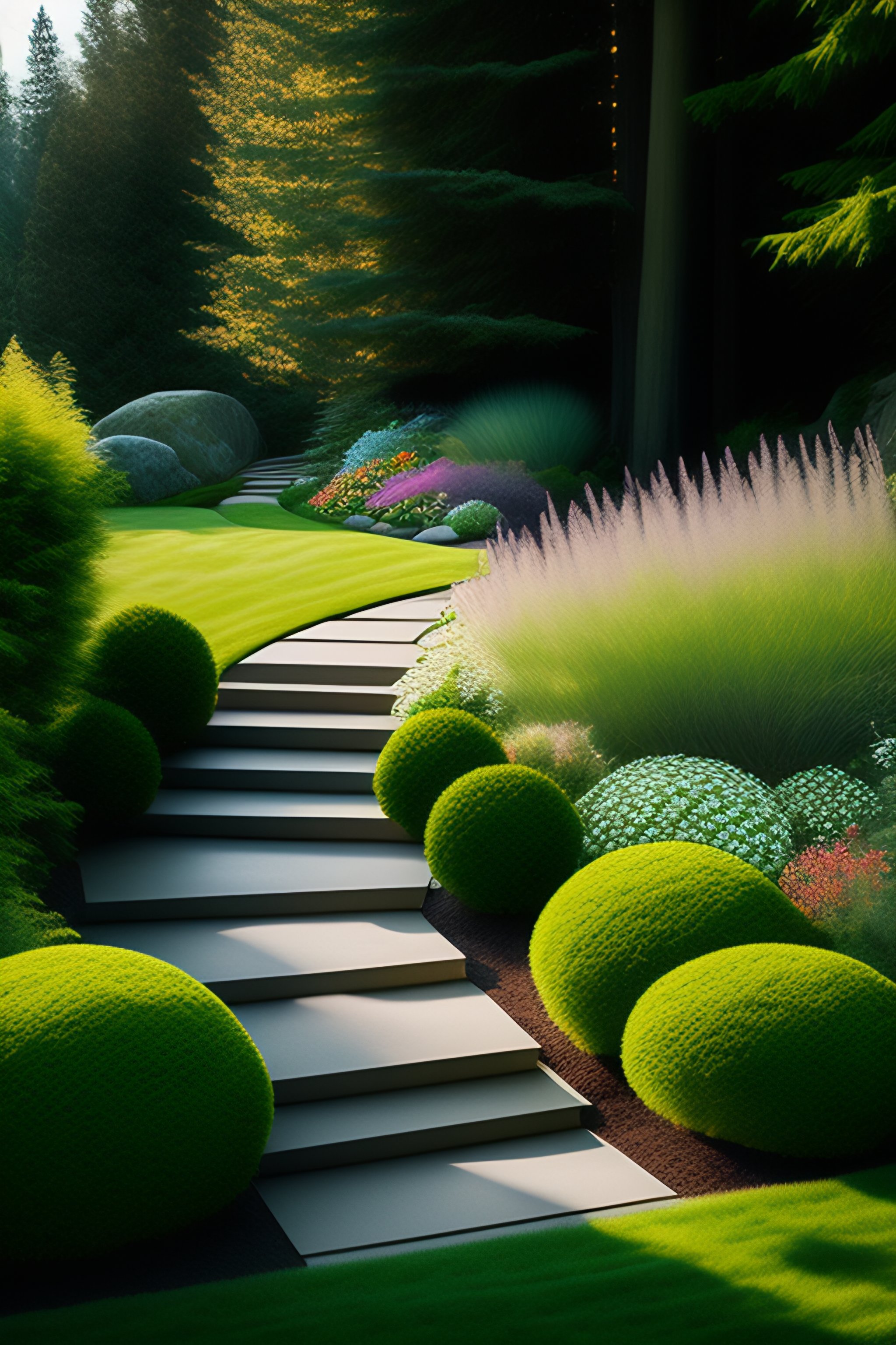 Lexica - Stunning, unexpected pacific northwest front yard landscape ...