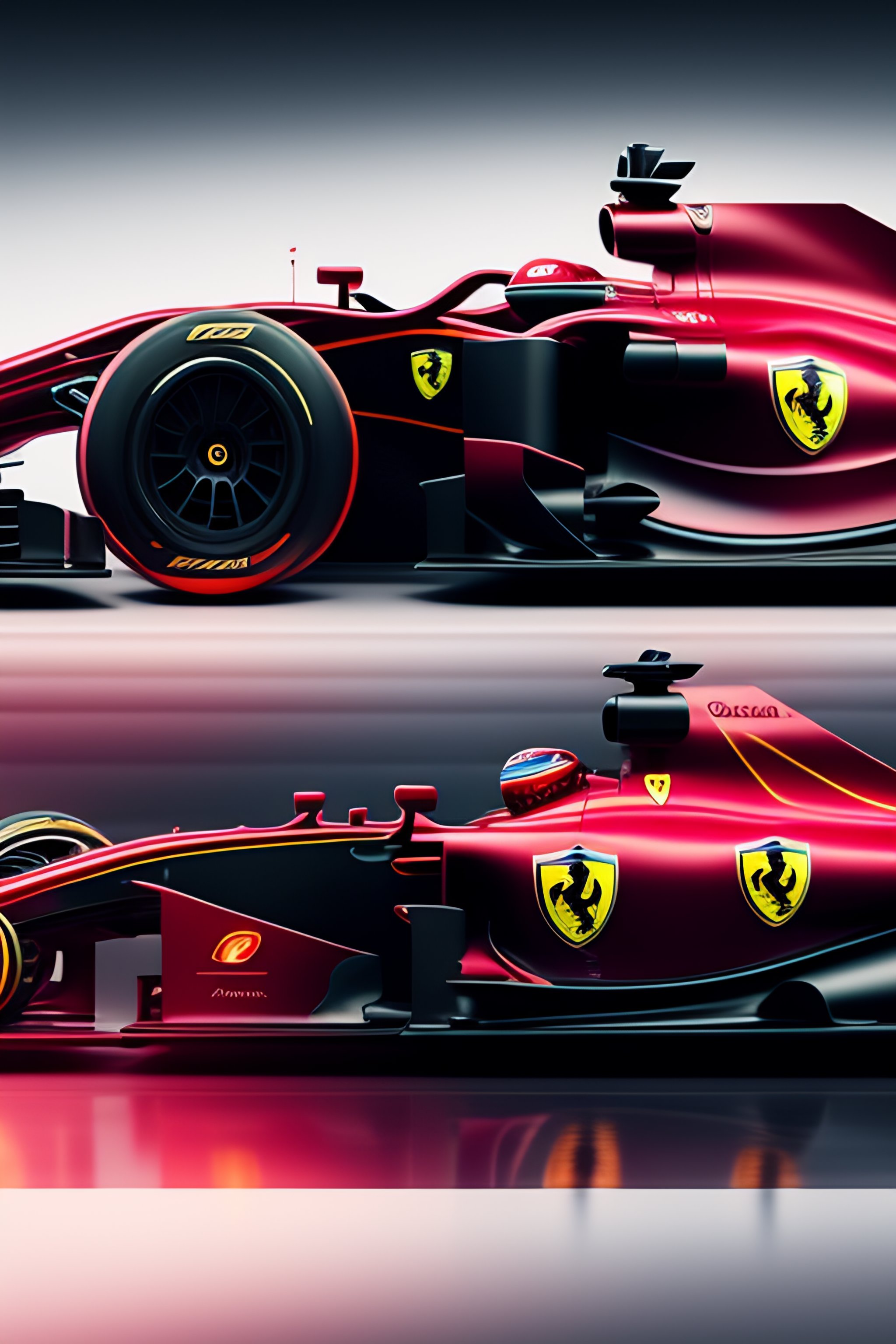 Lexica - Line art of ferrari SF90