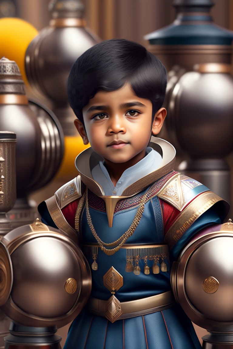 Lexica - An indian child coming out voctorious among robots, he is in ...