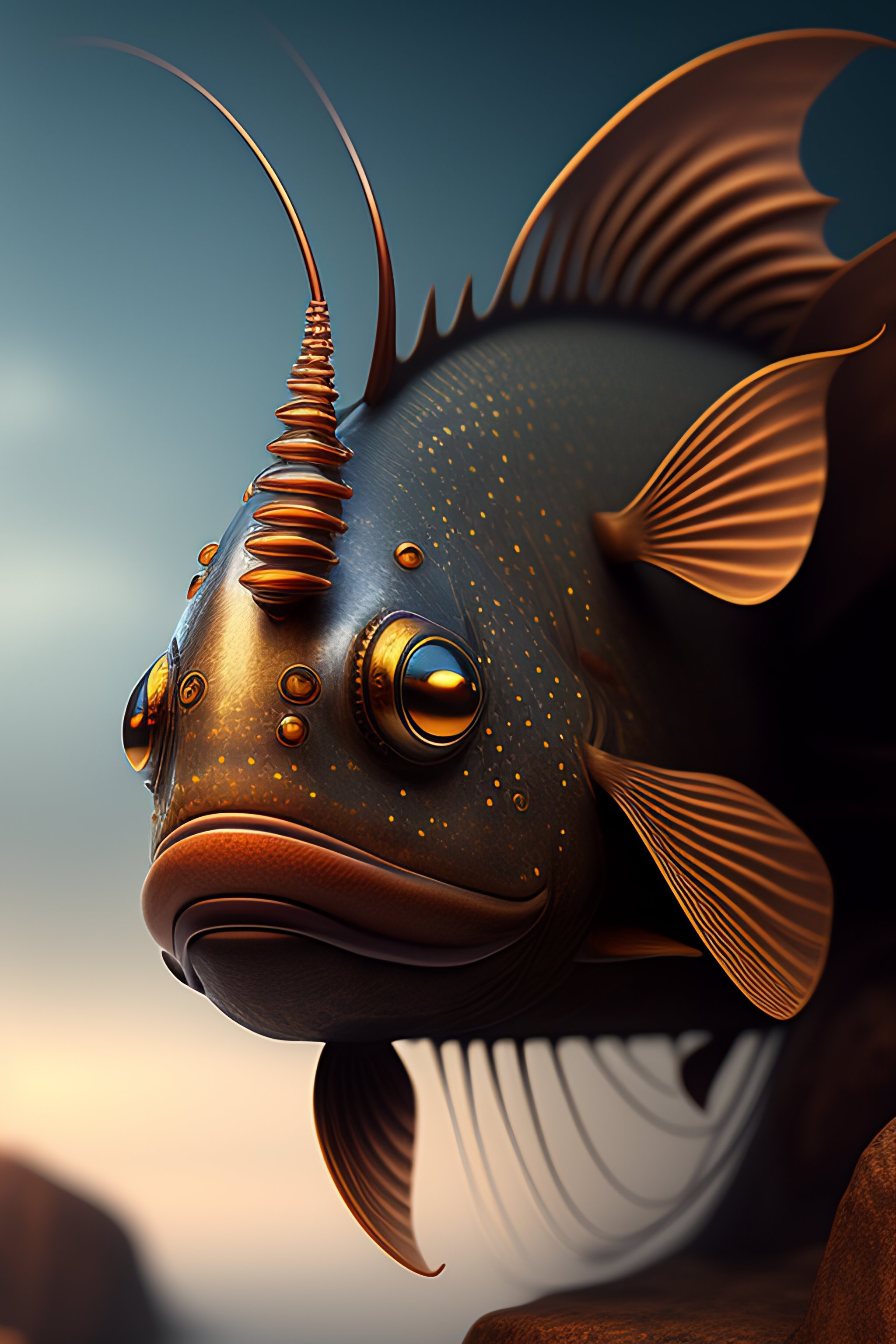 Angler Fish Sculpture