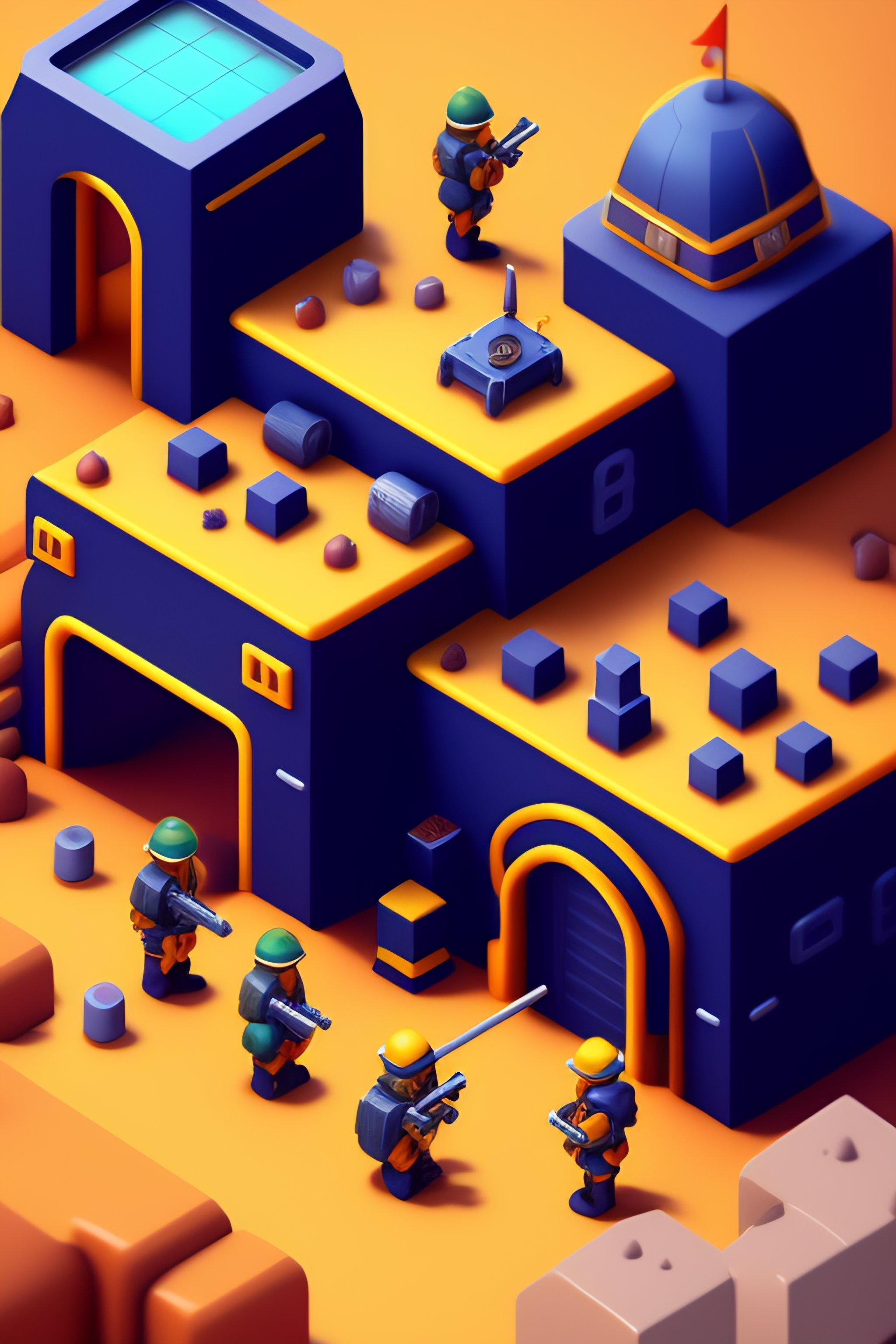 Lexica - Isometric war factory