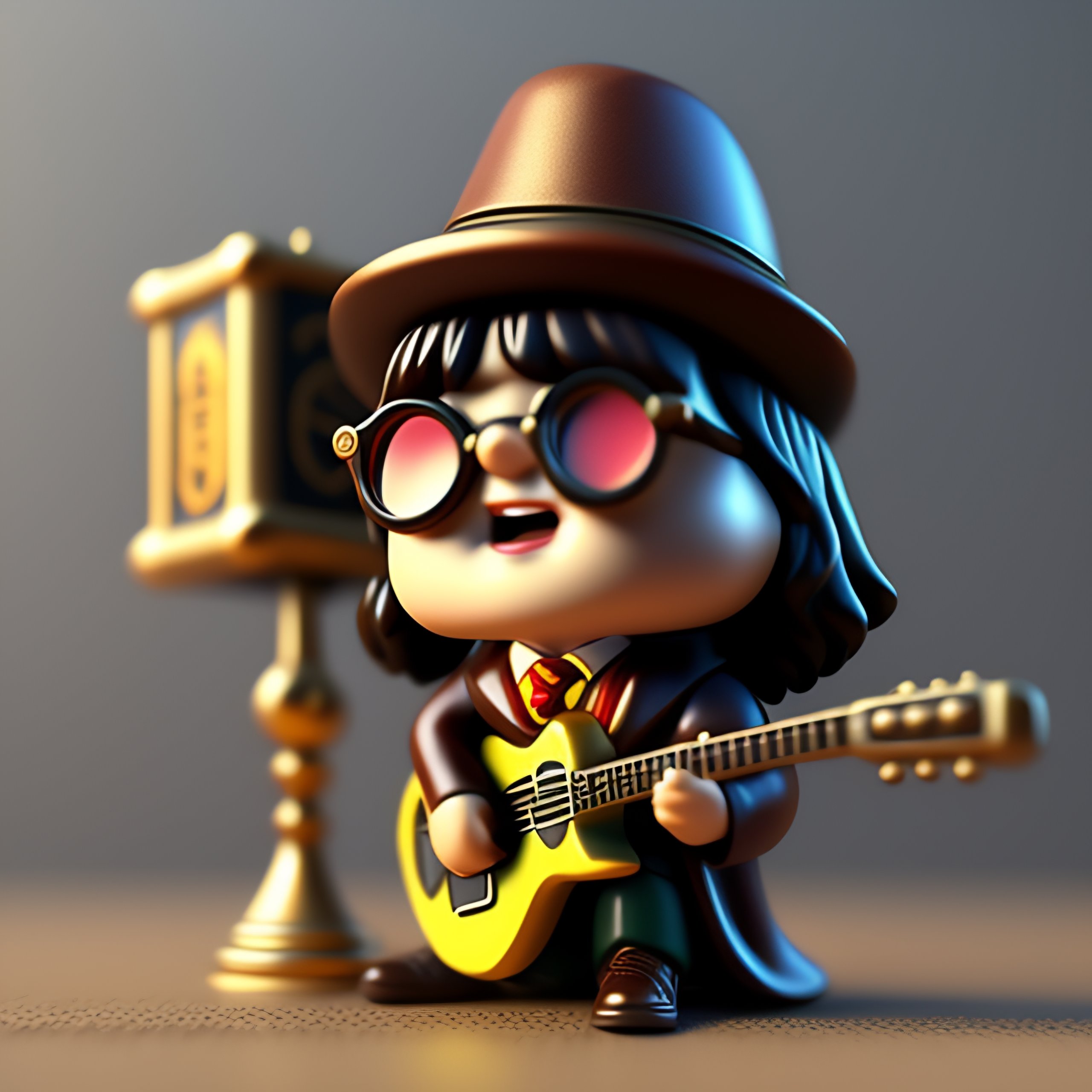 Lexica - Harry Potter wizard rocker singing on vintage microphone funko ...