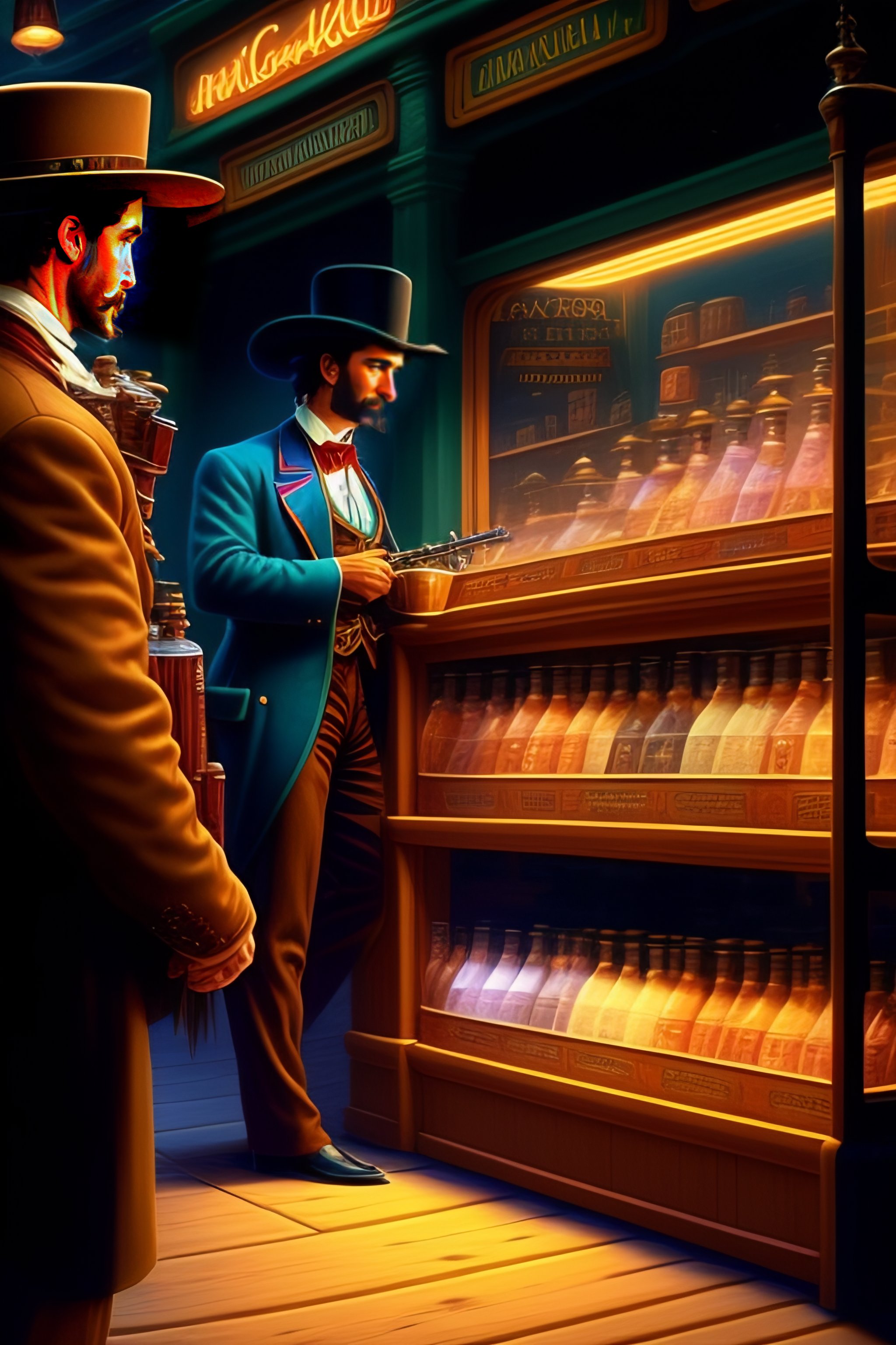 Lexica - An old time traditional victorian selling behind counter in a ...