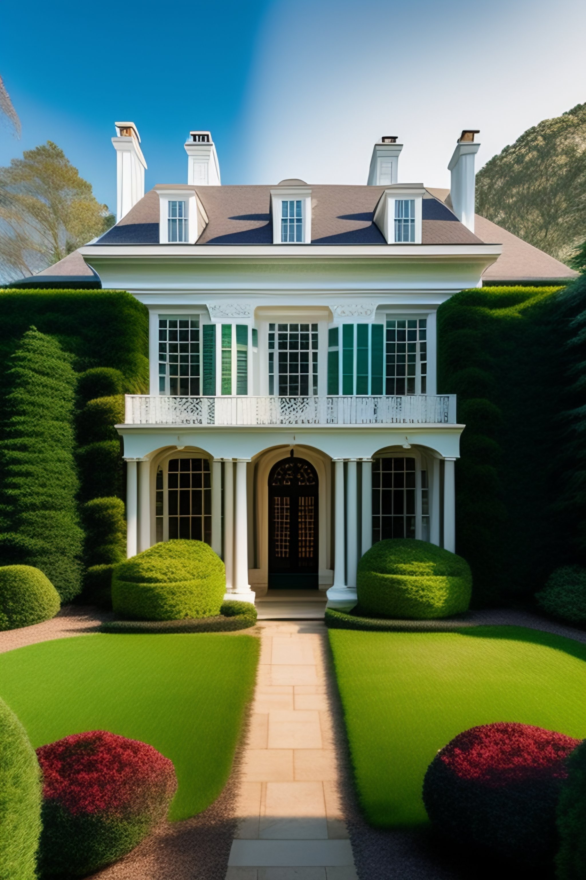 Lexica - Country house is a grand mansion with a colonial-style ...