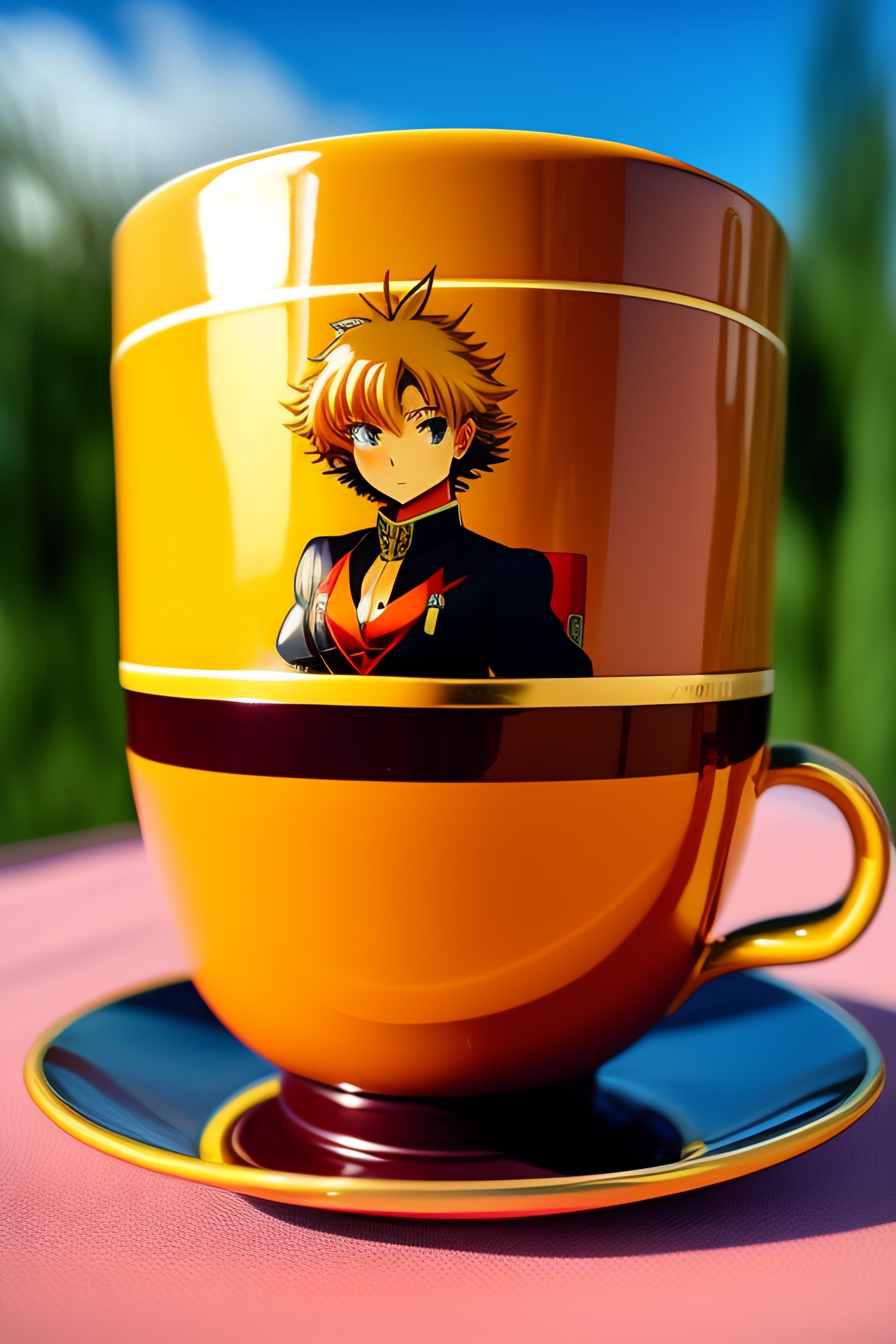 Lexica - Vintage anime cup of coffee