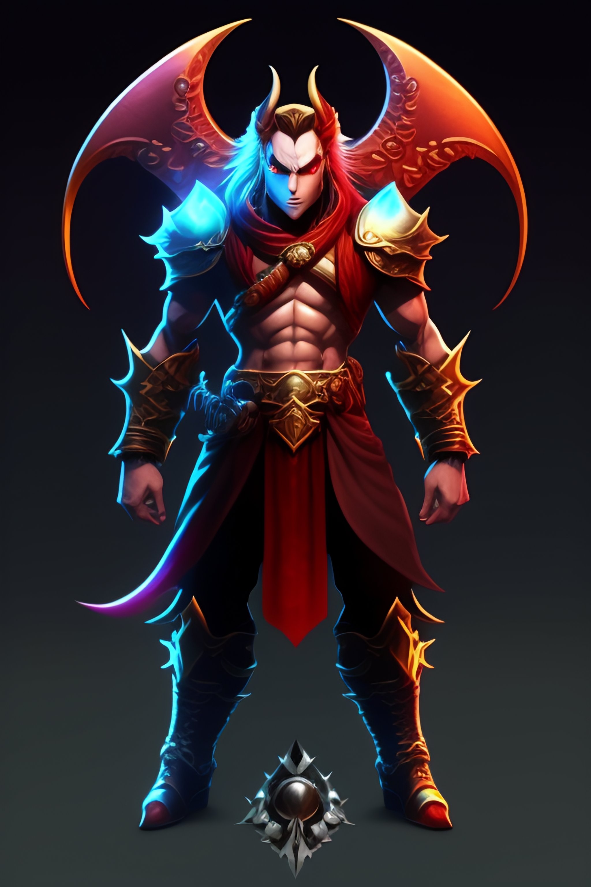 Lexica - Create a 2d demon character for an rpg game