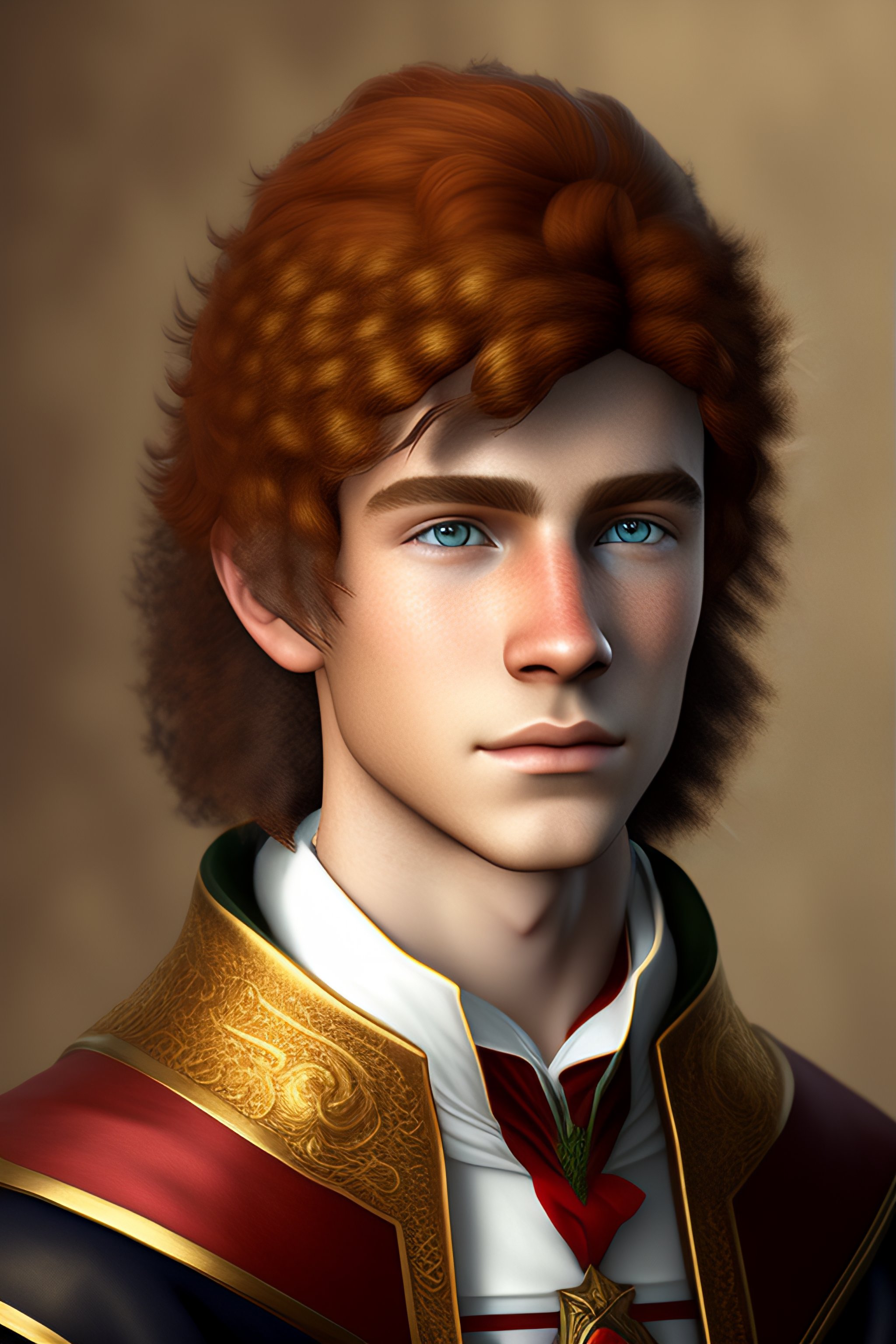 Lexica - Portrait realistic 16 years old irish redhaired caucasic boy ...