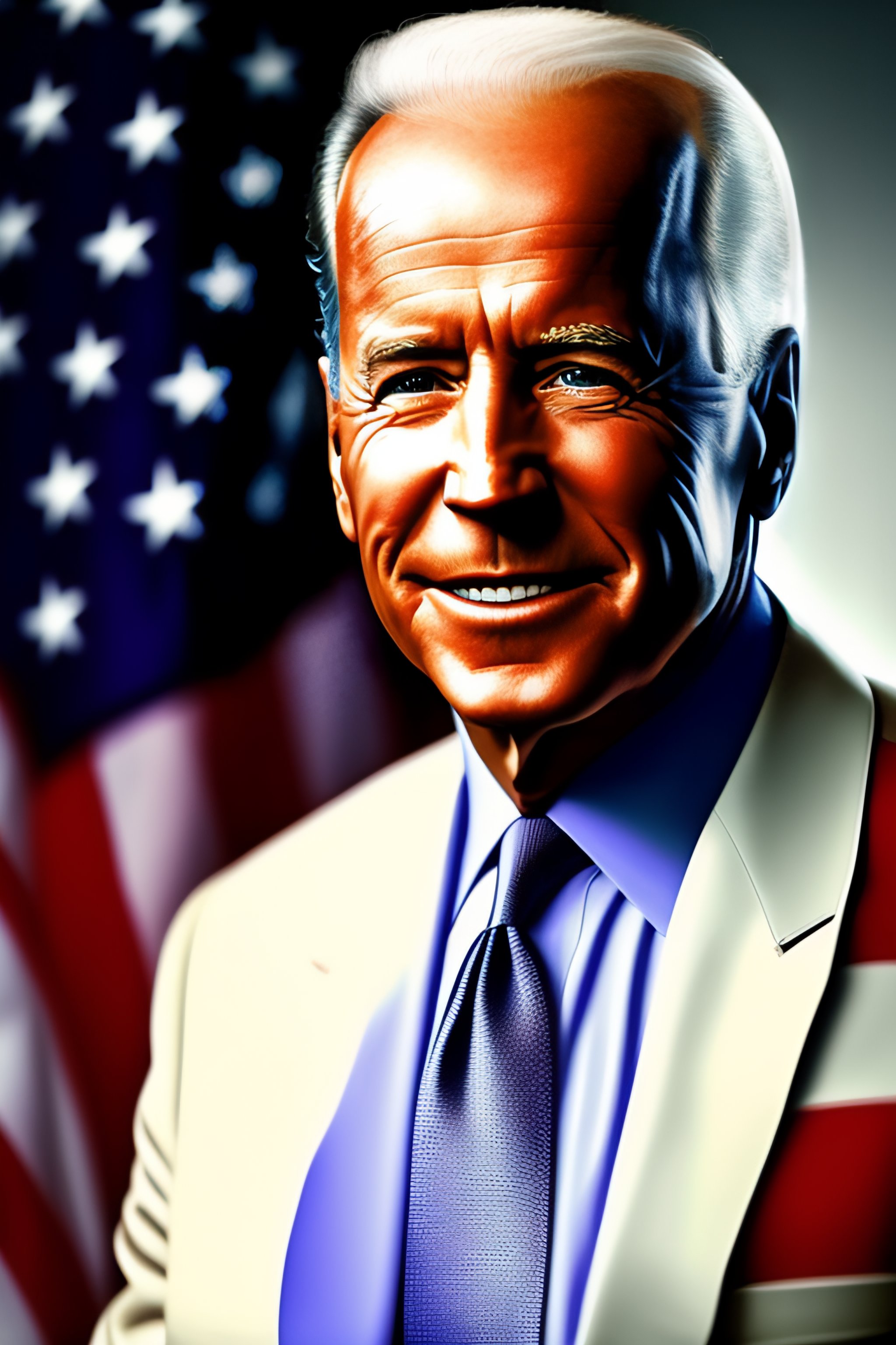 Lexica - Portrait of Joe Biden in a straight jacket