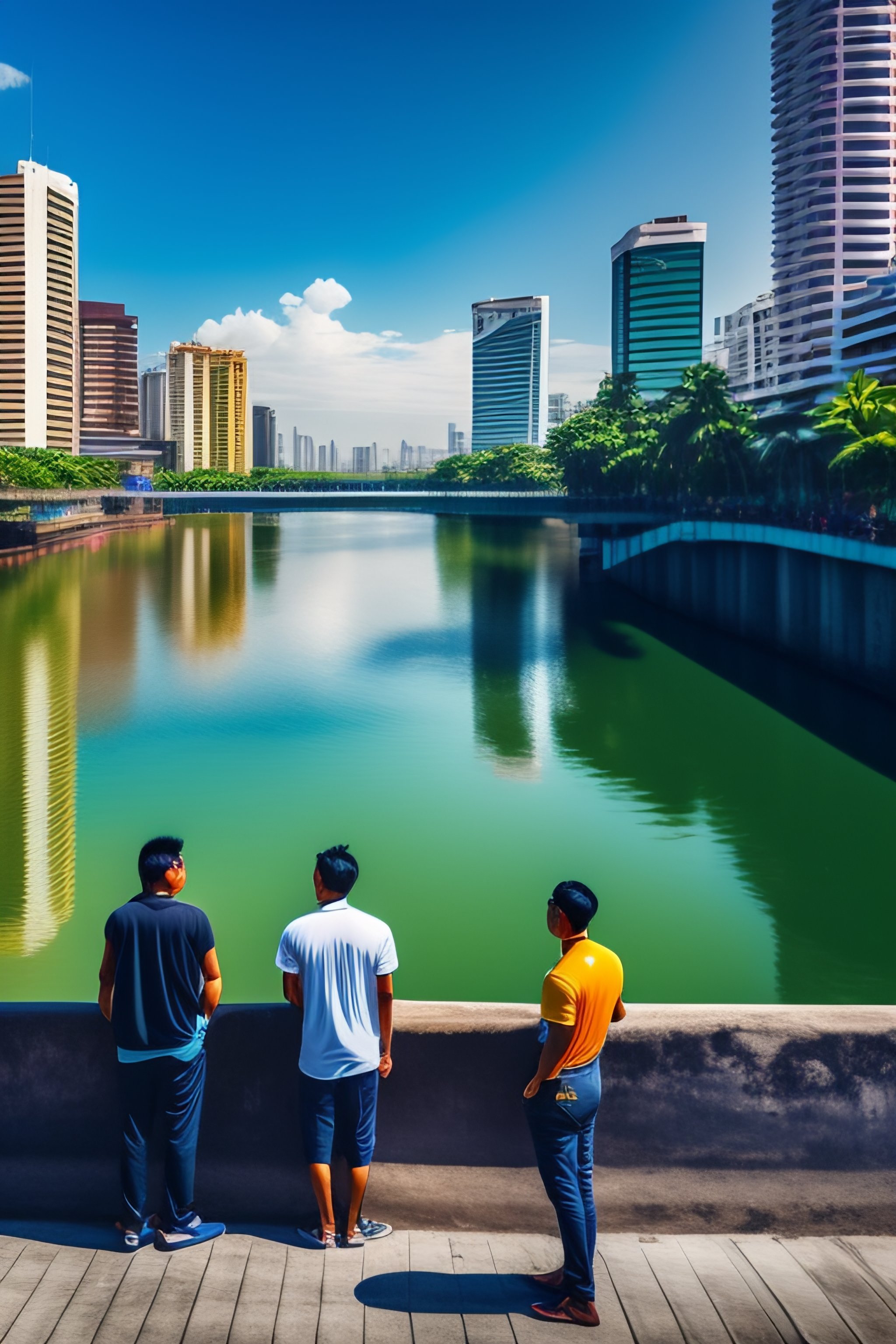 Lexica - Hyper realism photo of Pasig River in Manila, Philippines ...