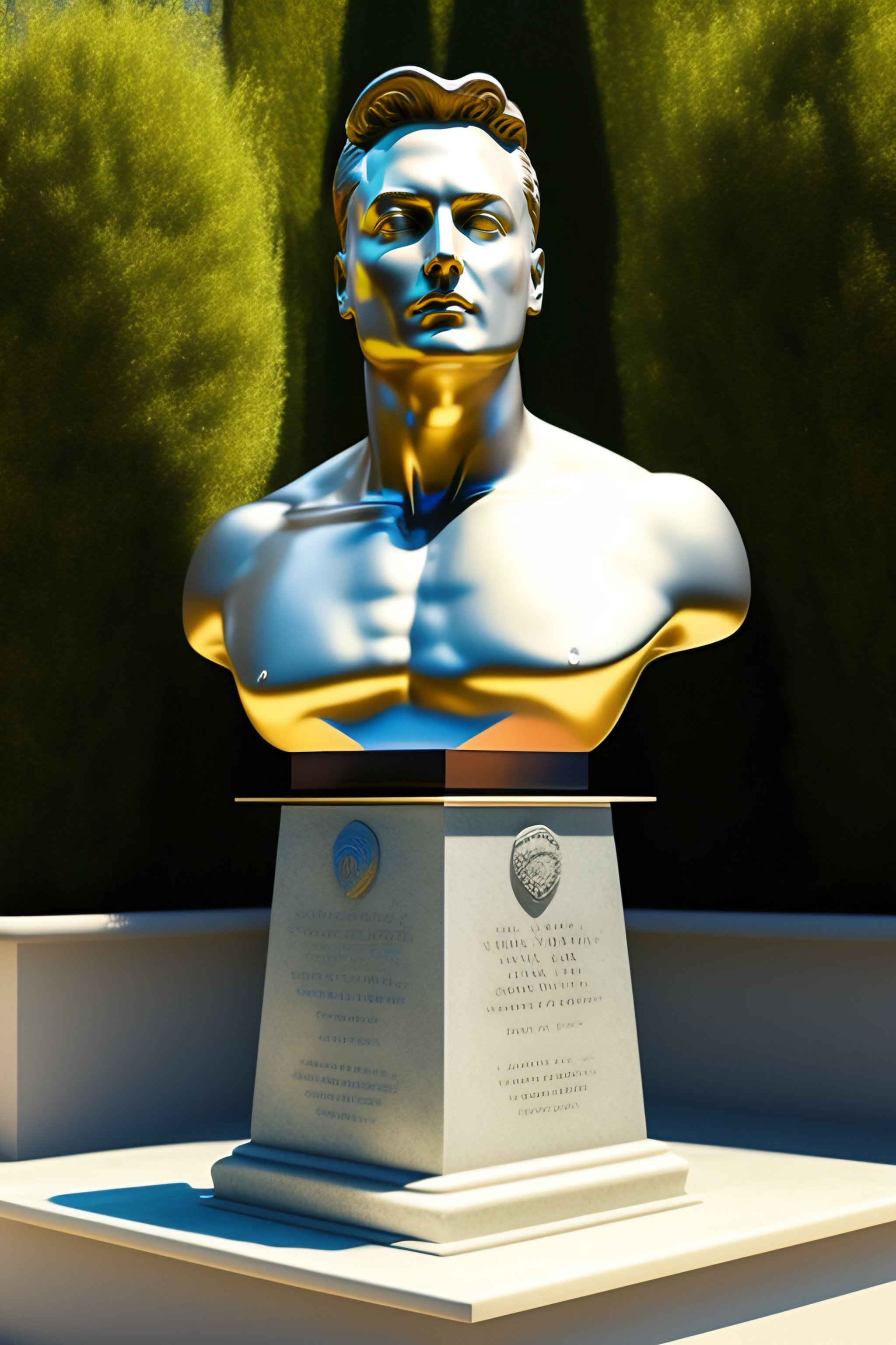 Lexica - Elon musk bust of a greek god statue. ultra realistic.
