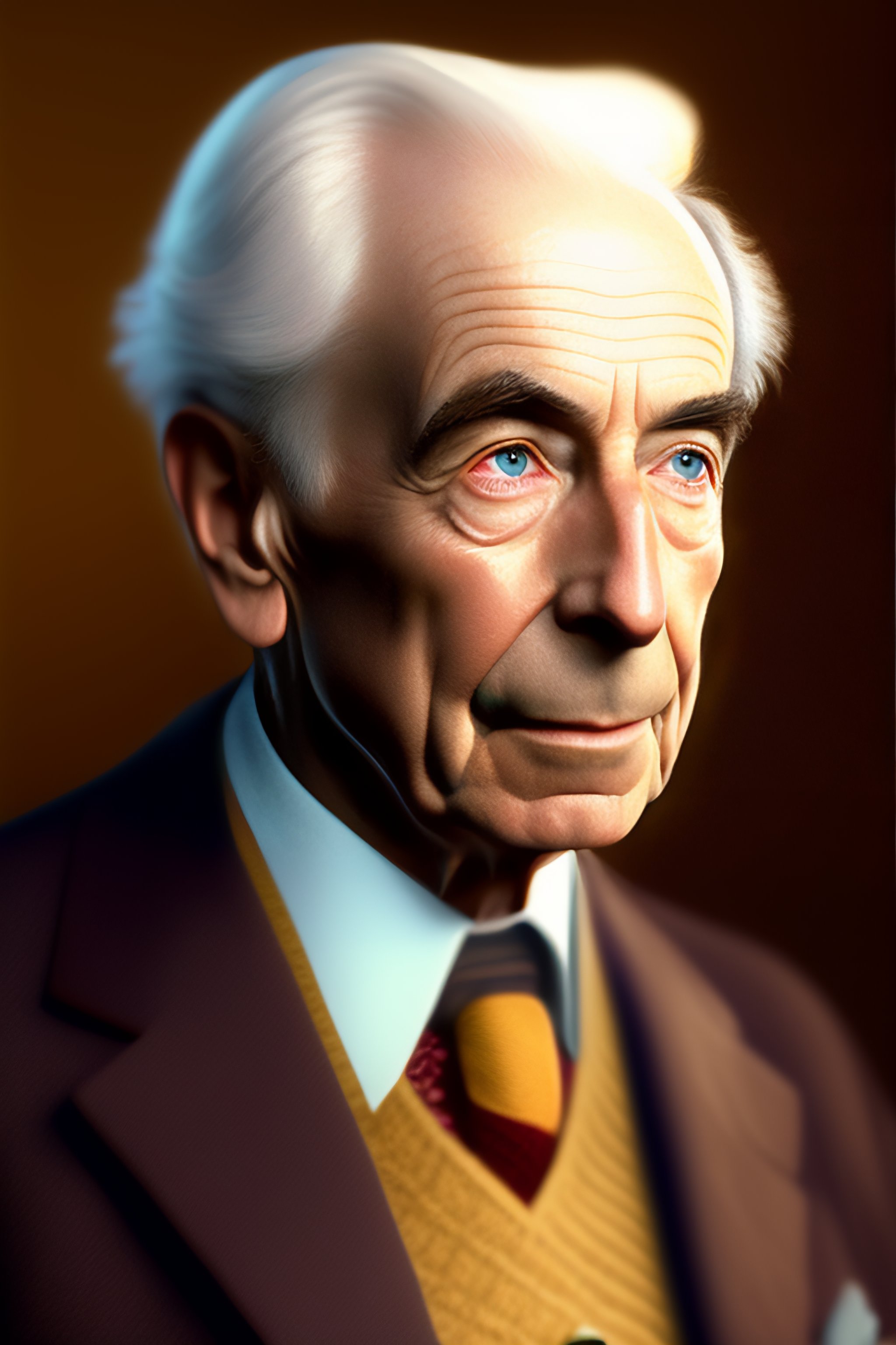 Lexica - Bertrand Russell Pixar character , with a butterfly on his ...